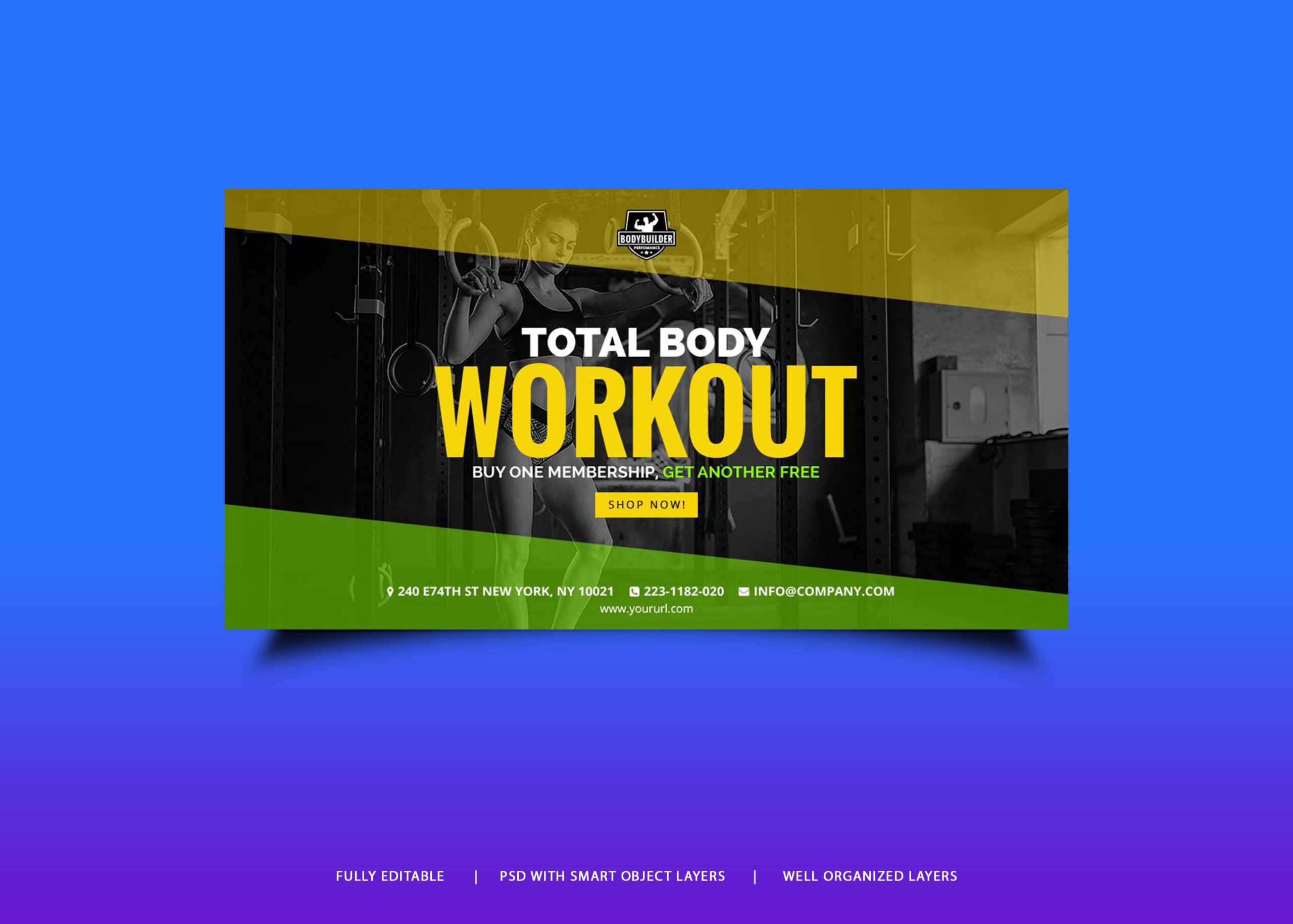 Free Workout Banner Design