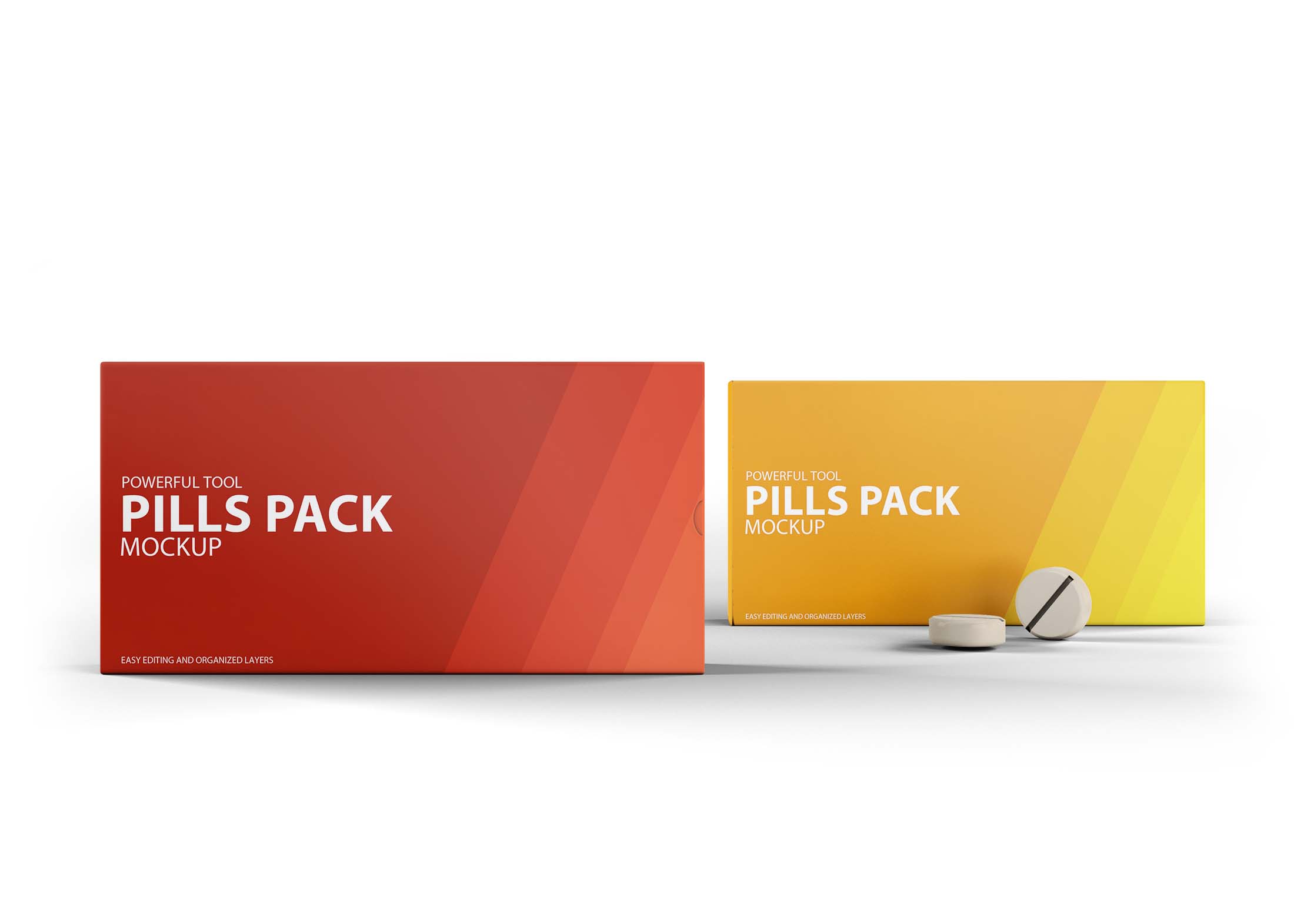 Pills Packaging Mockup