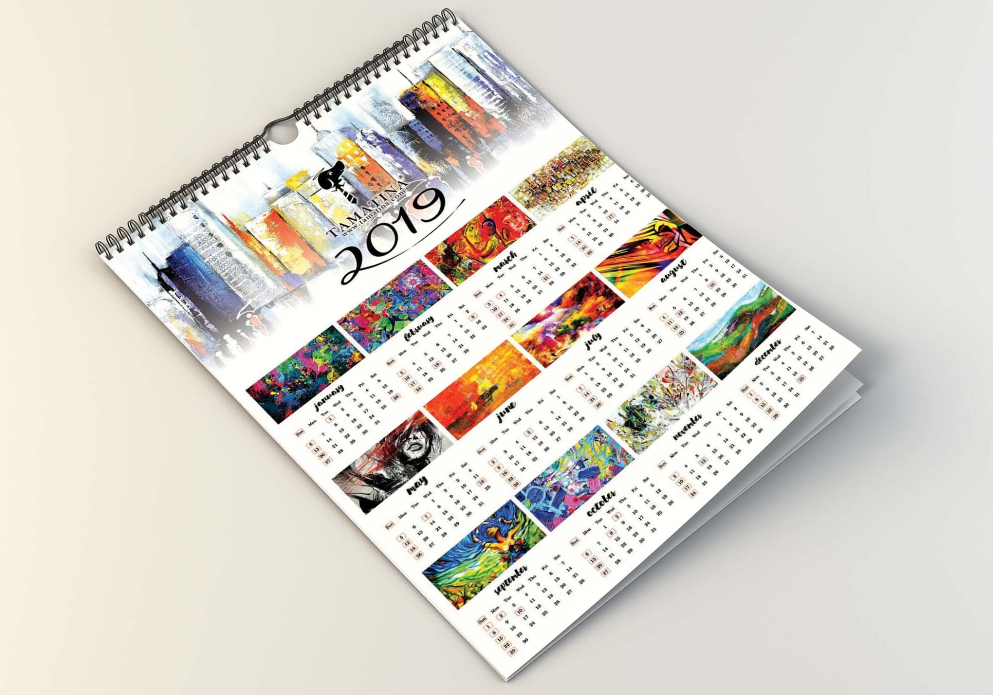 Free Big Calender Mockup