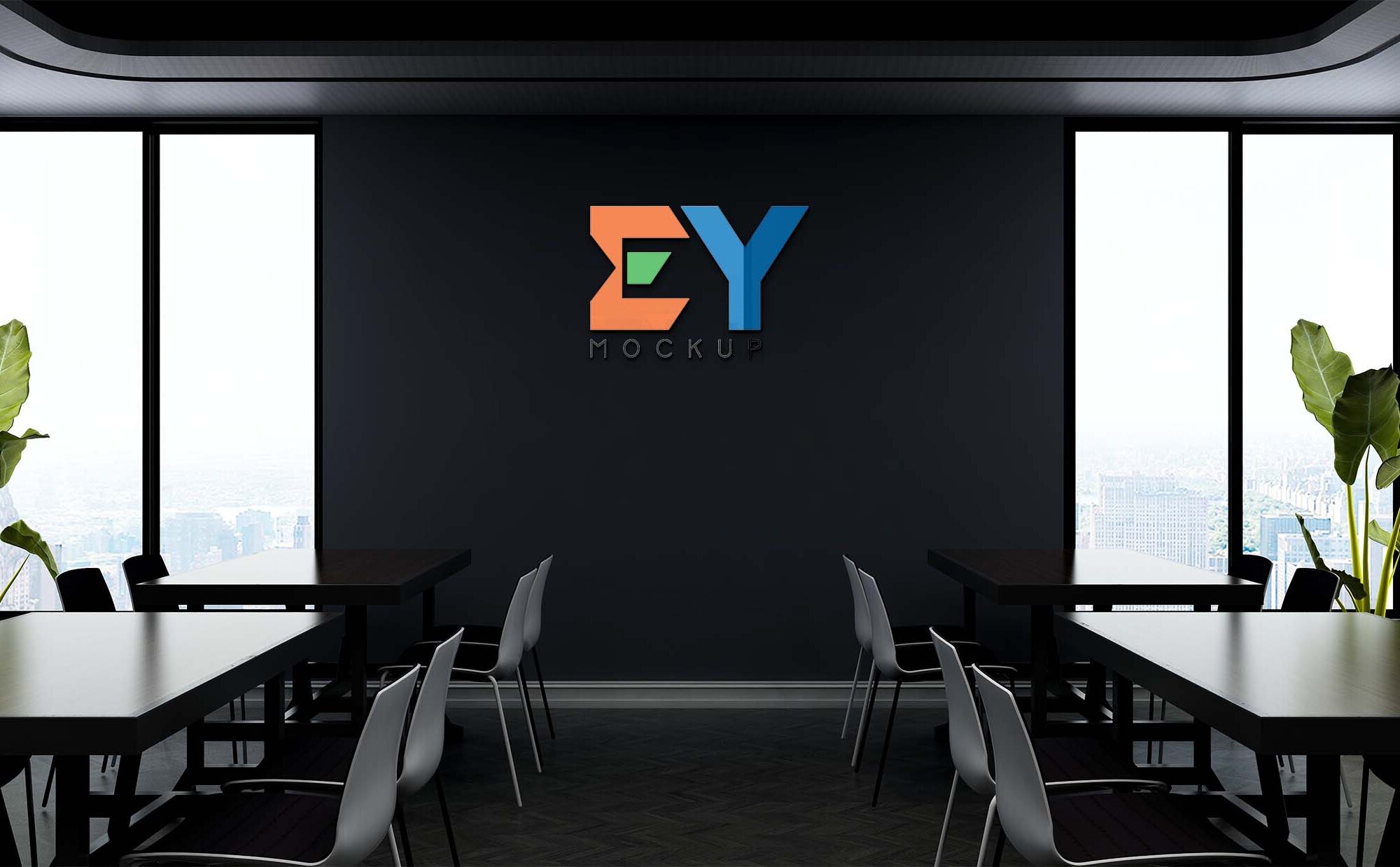 Free Interior Office Mockup