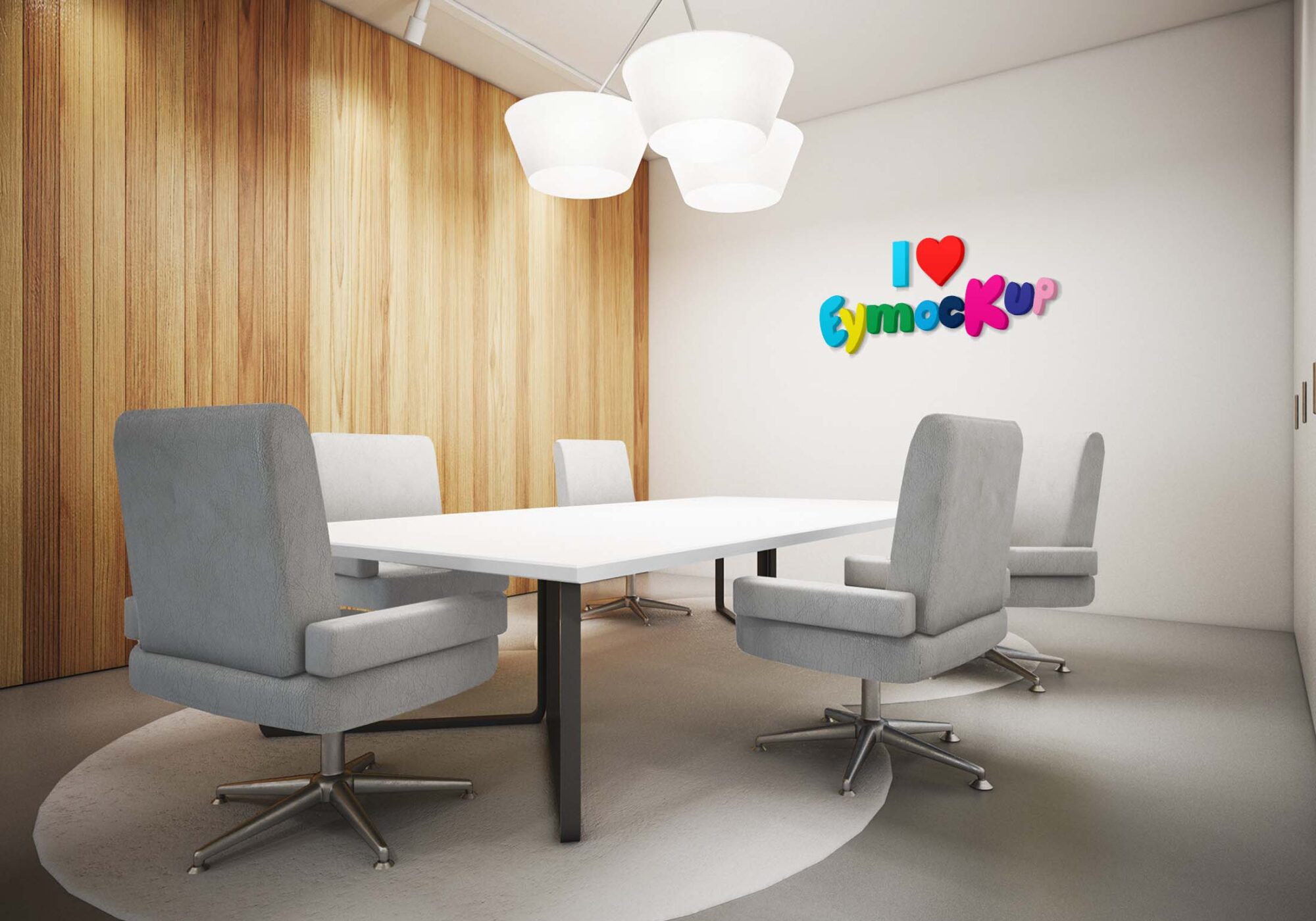 Free Meeting Room Mockup