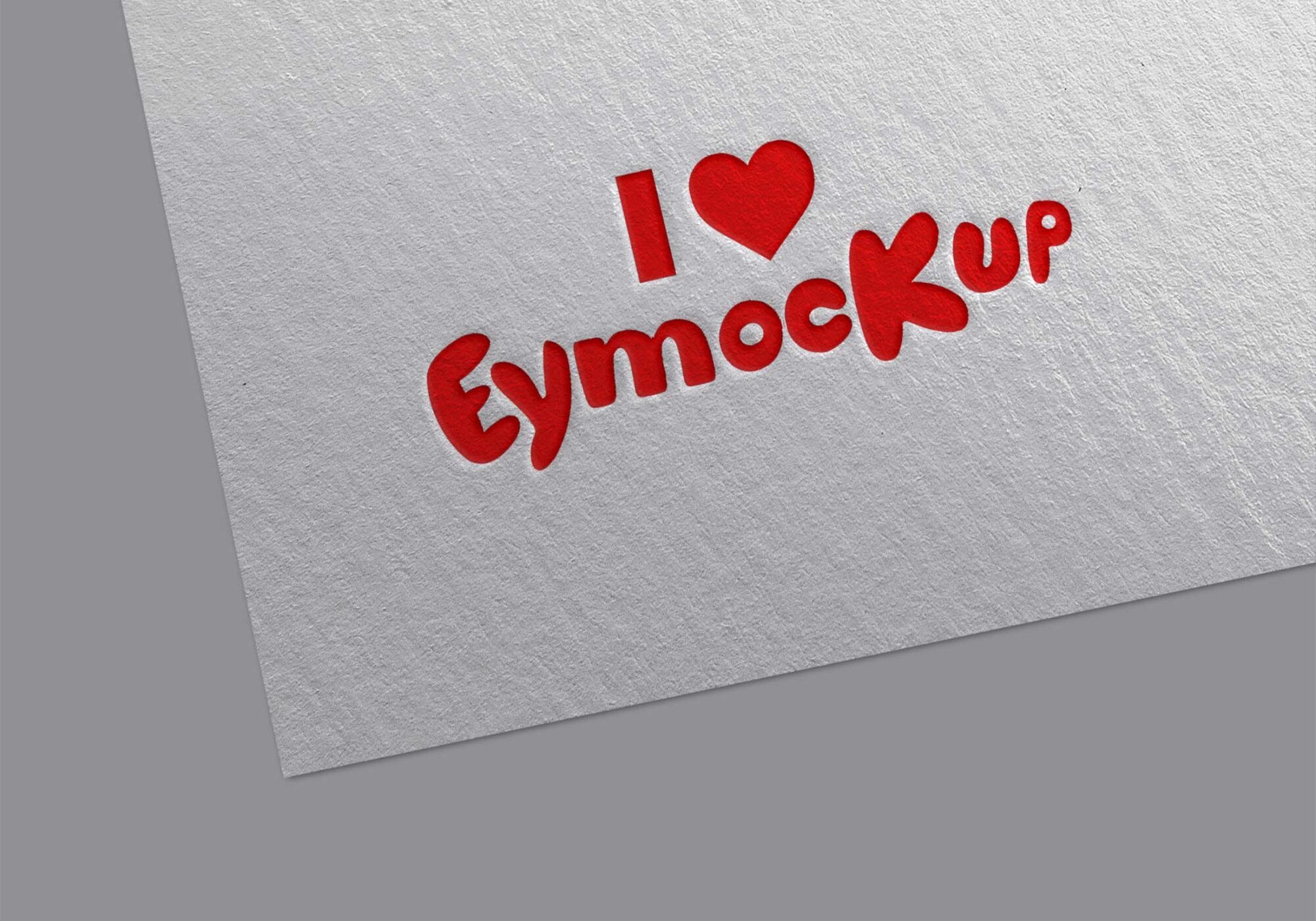 Free Red logos Mockup