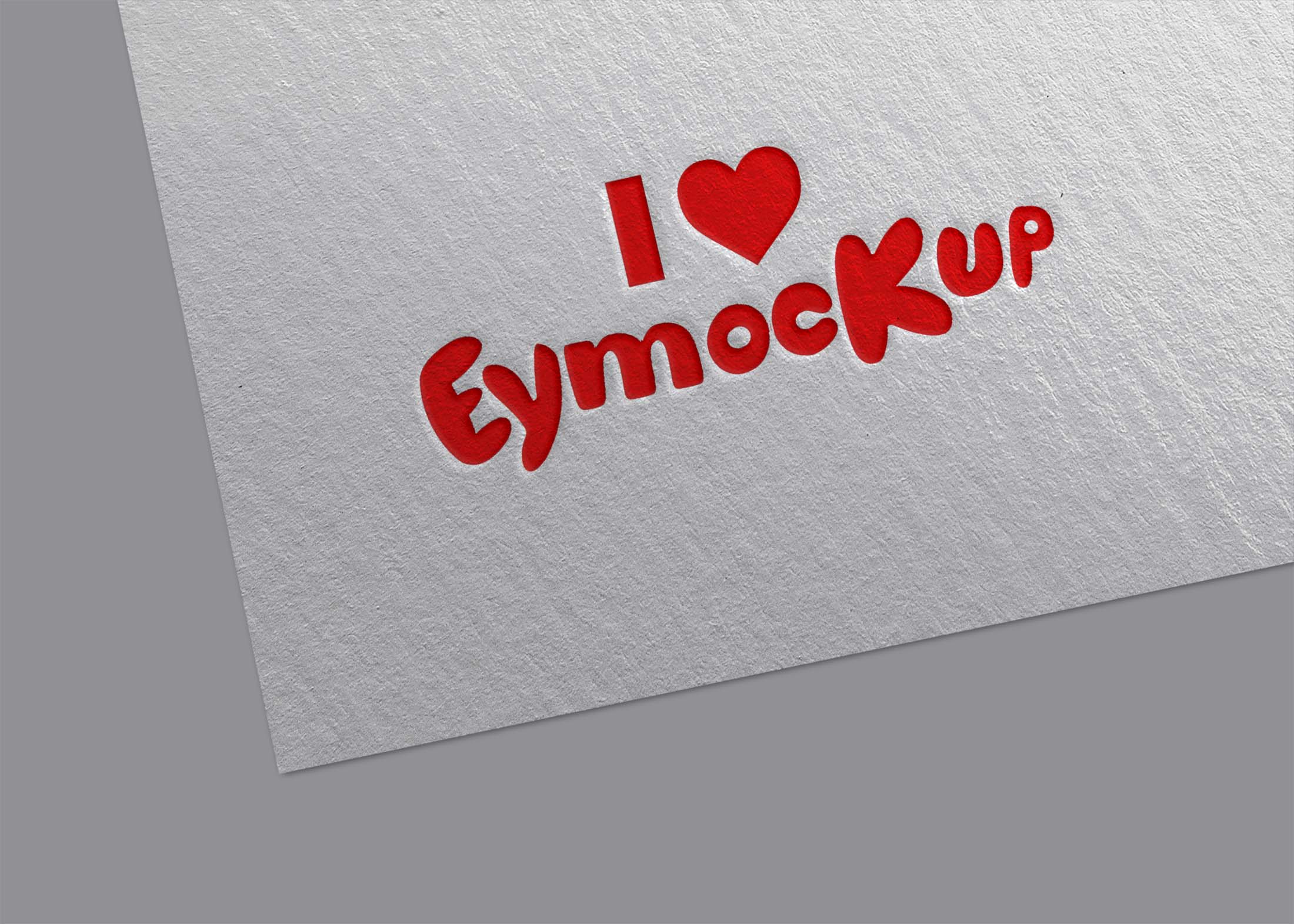 Free Red logos Mockup