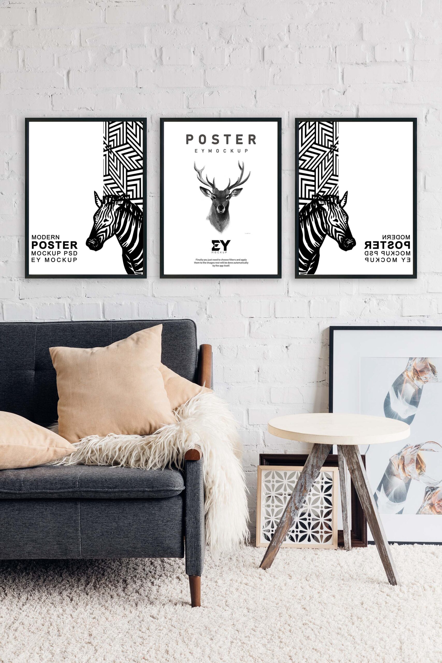 Free Artwork Frame PSD MockUp