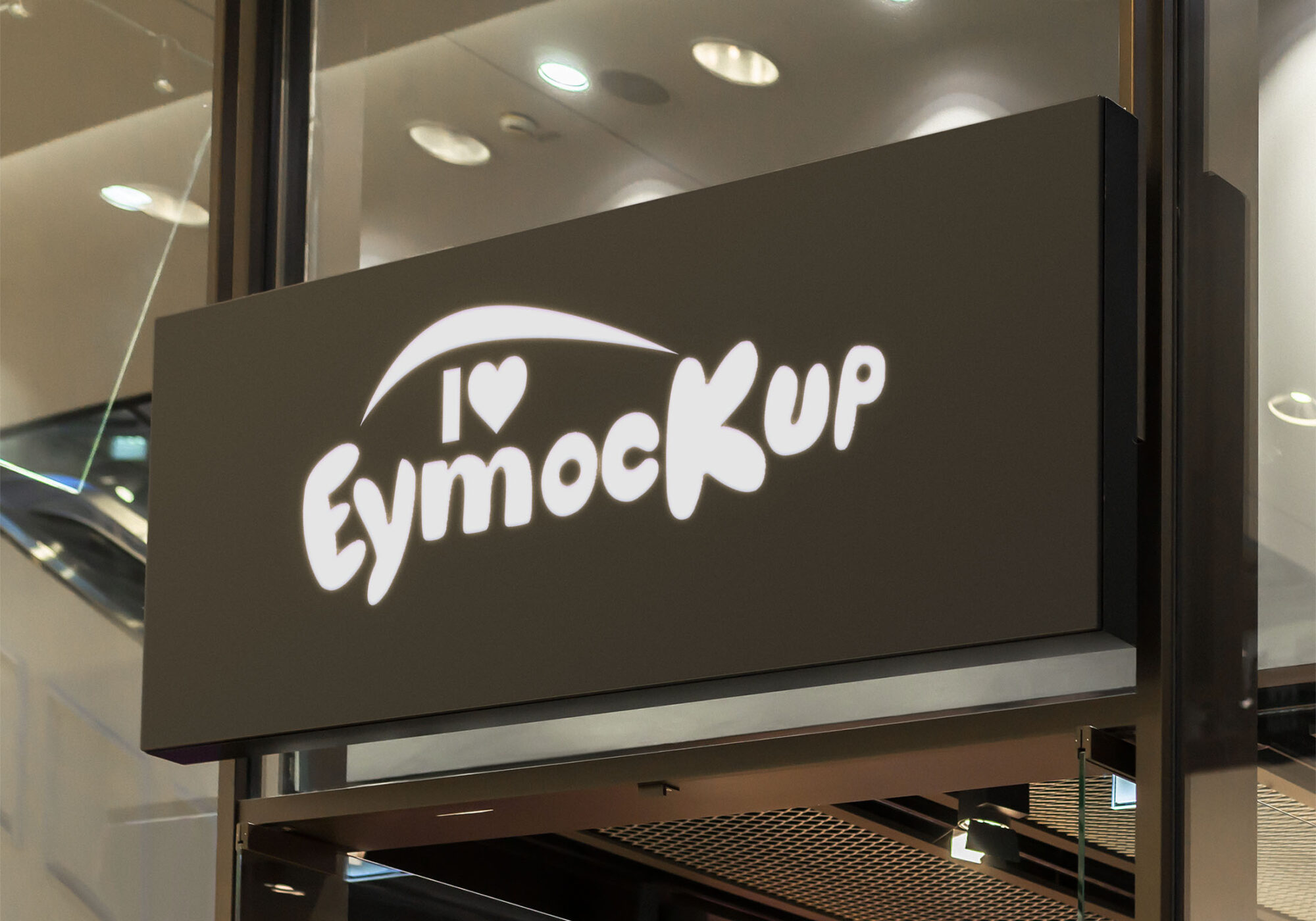 Free Office Sign Mockup