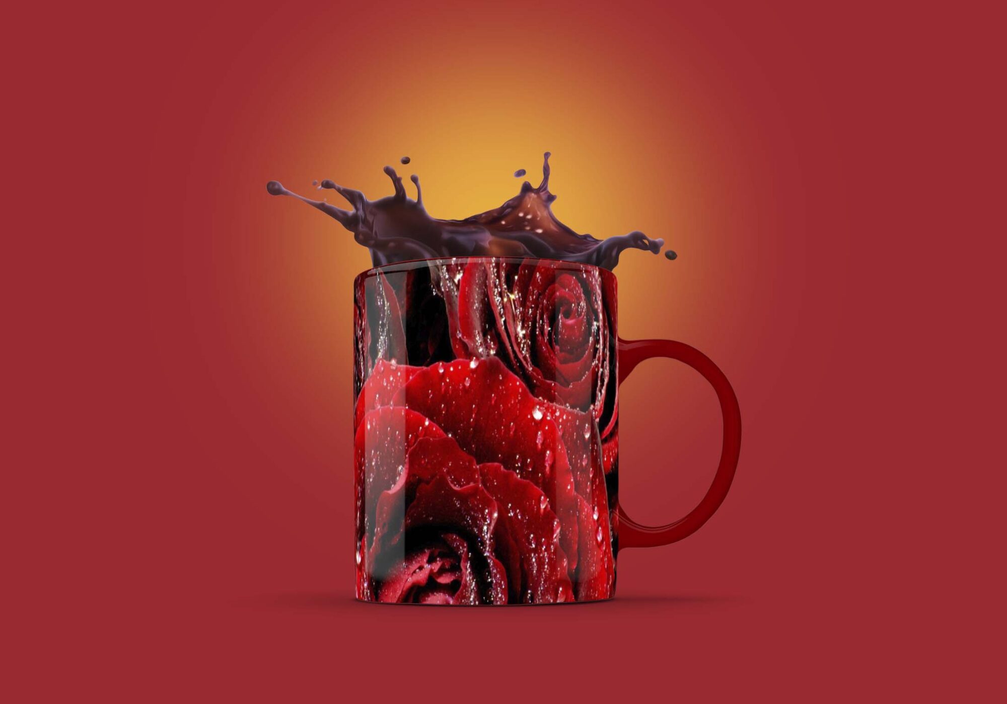 Mug Splash Design Mockup