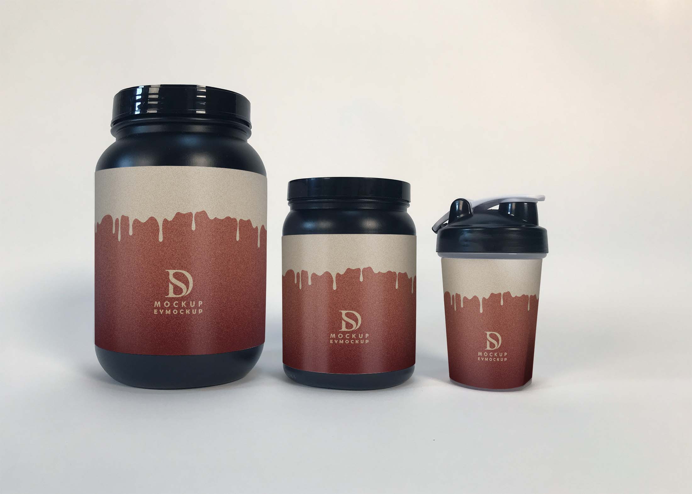 Premium Gym Supplement Mockup Template