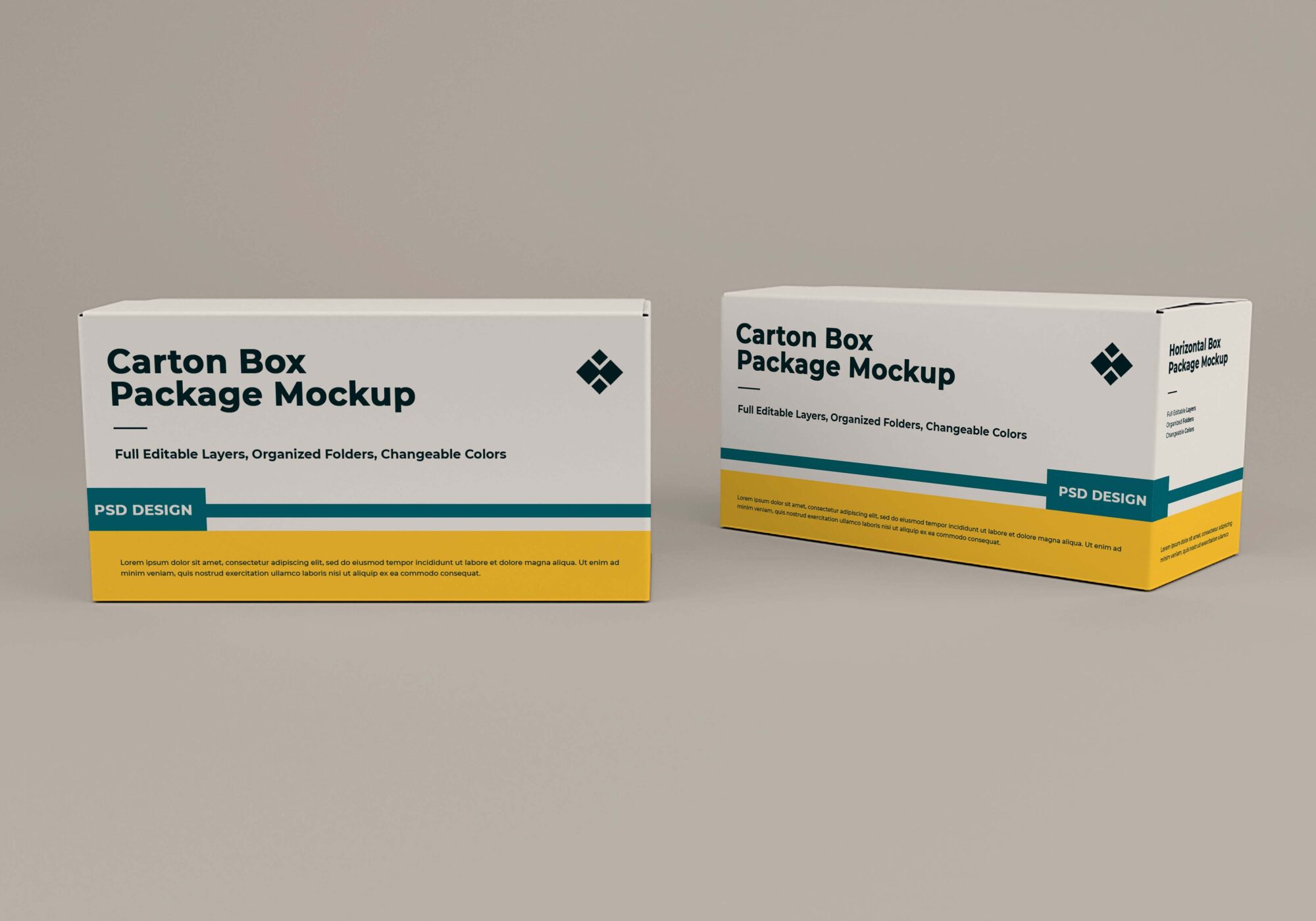 Free Pill Box-Folder Mockup Download