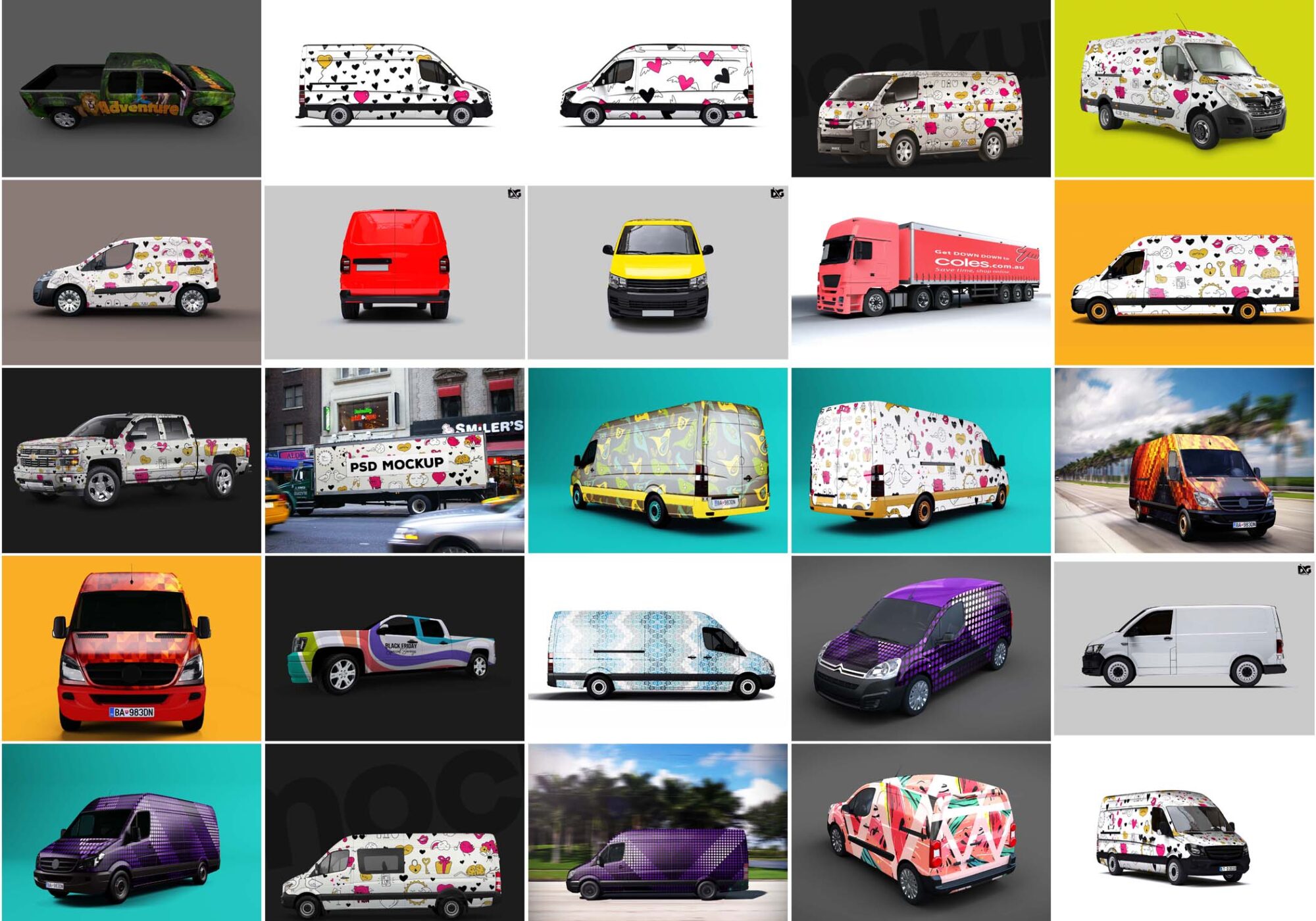 20+ Truck Mockups