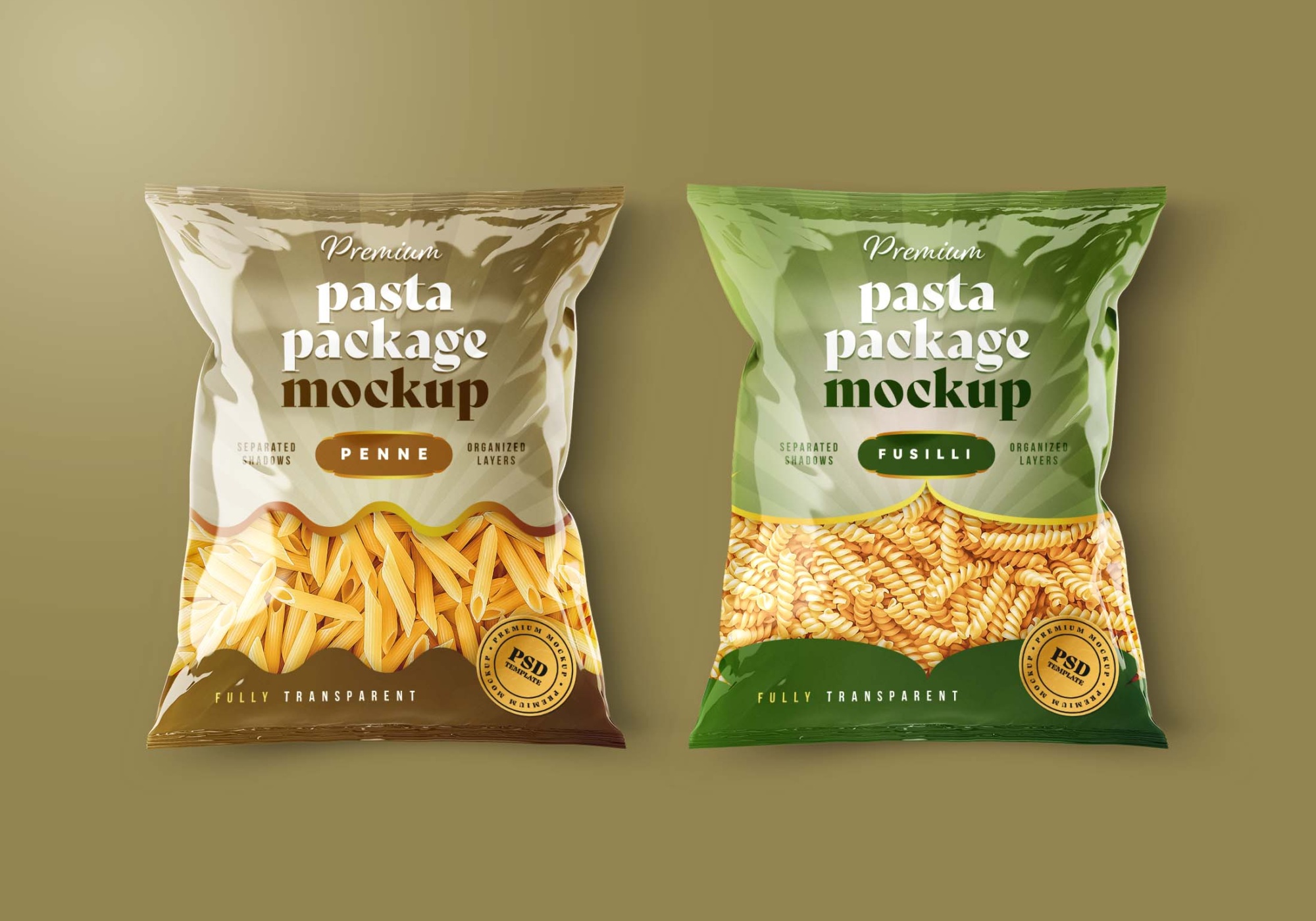 Pasta Pouch Mockup Download Free