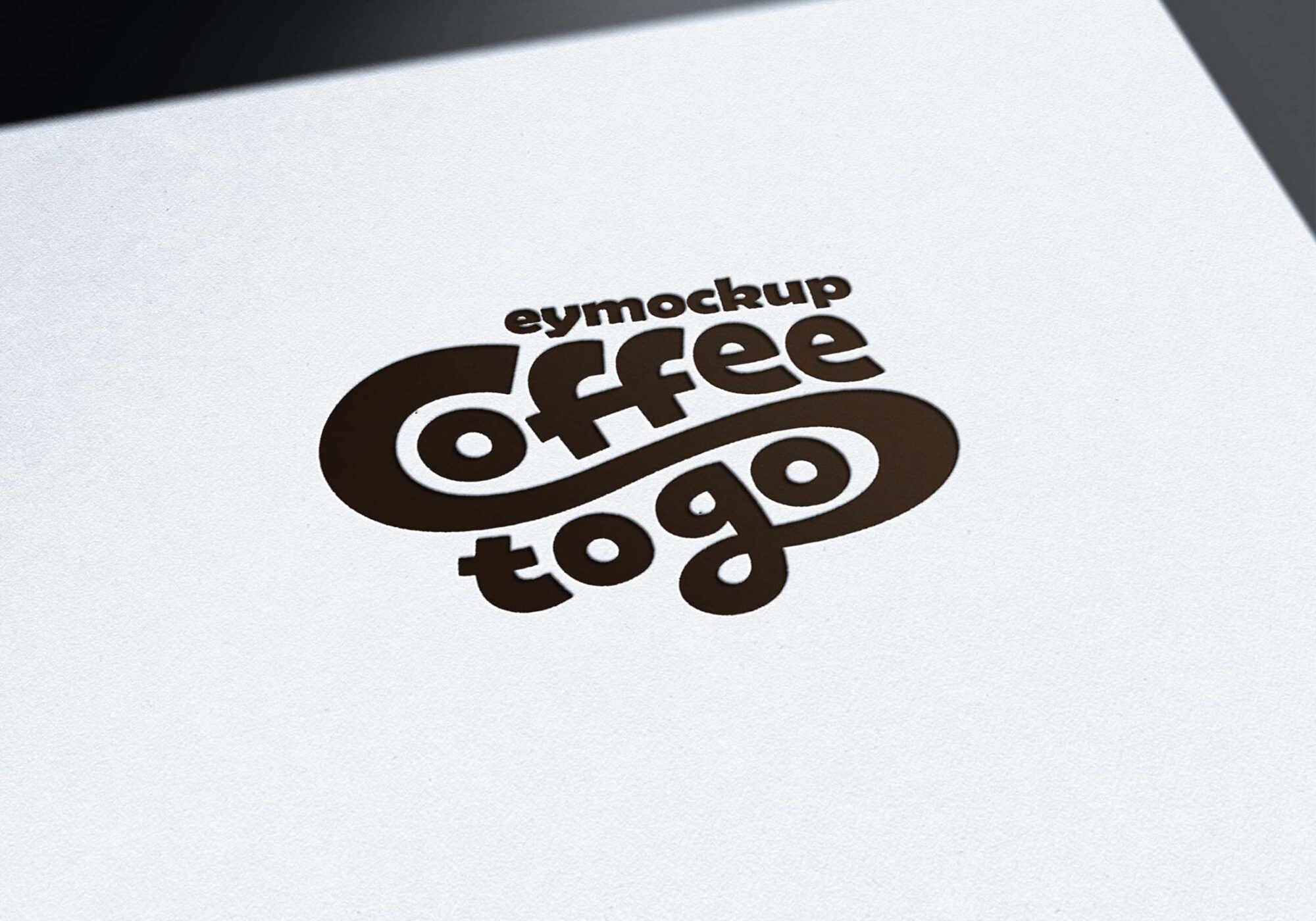 Free White Paper Logo Mockup Download