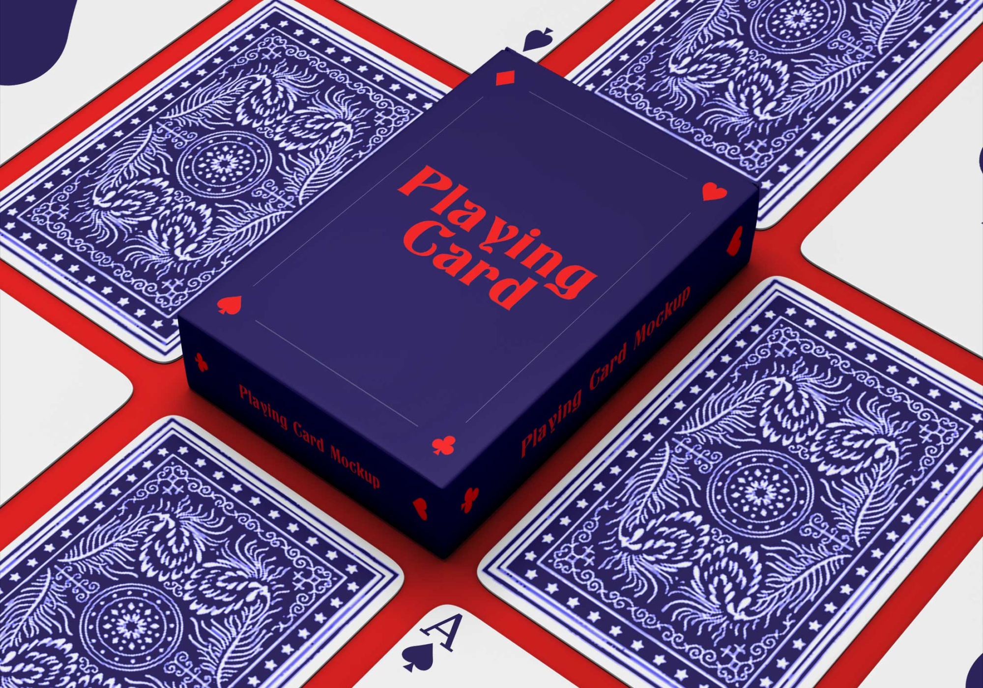 Free Deck Card Box Mockup Download