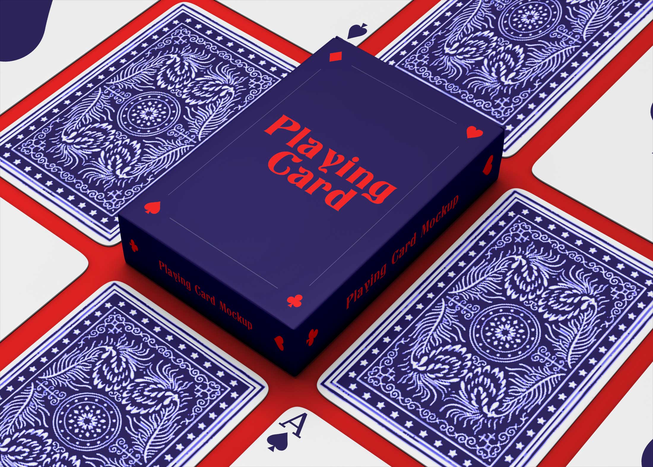 Free Deck Card Box Mockup Download