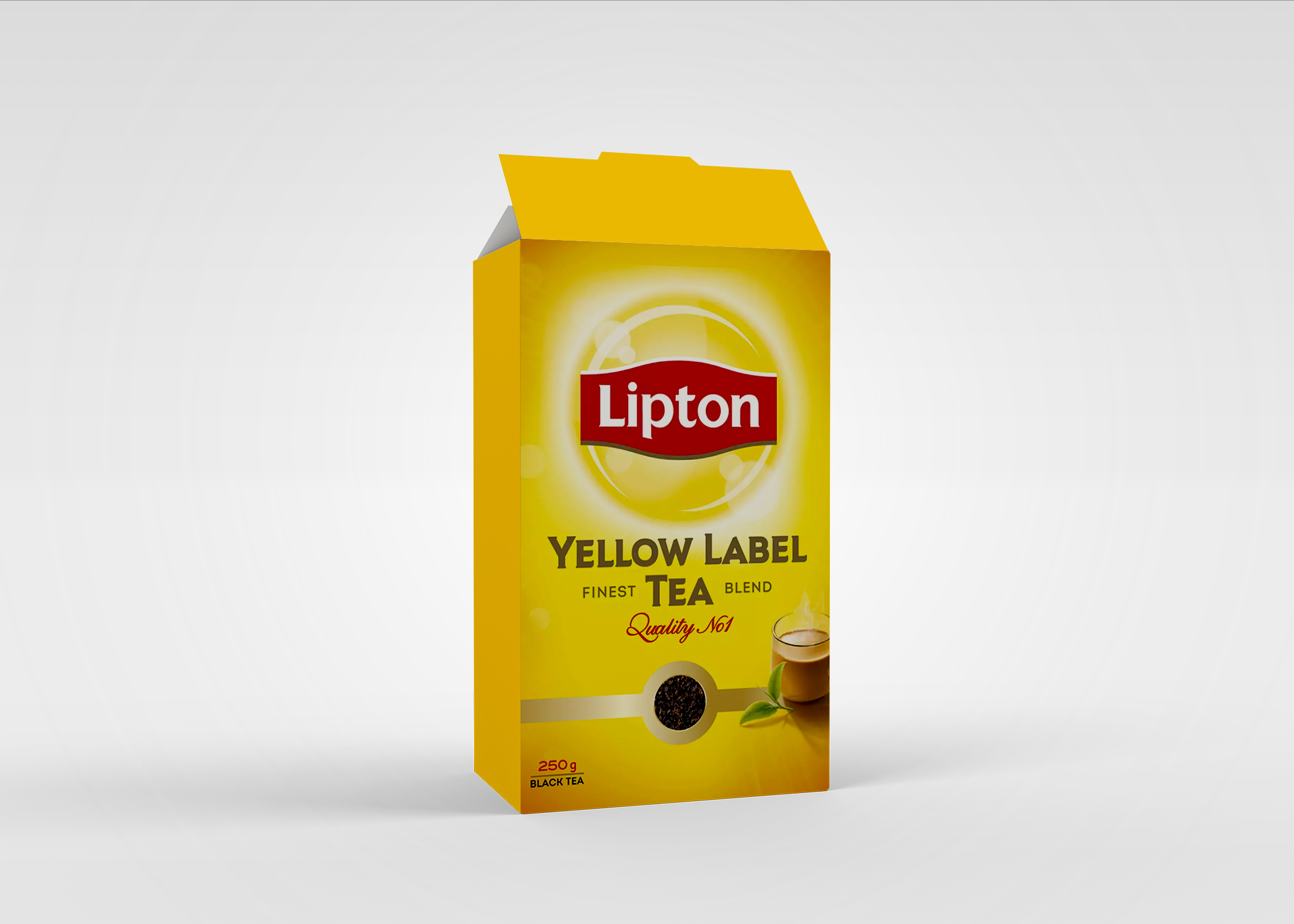 Free Lipton Tea Box Mockup Download