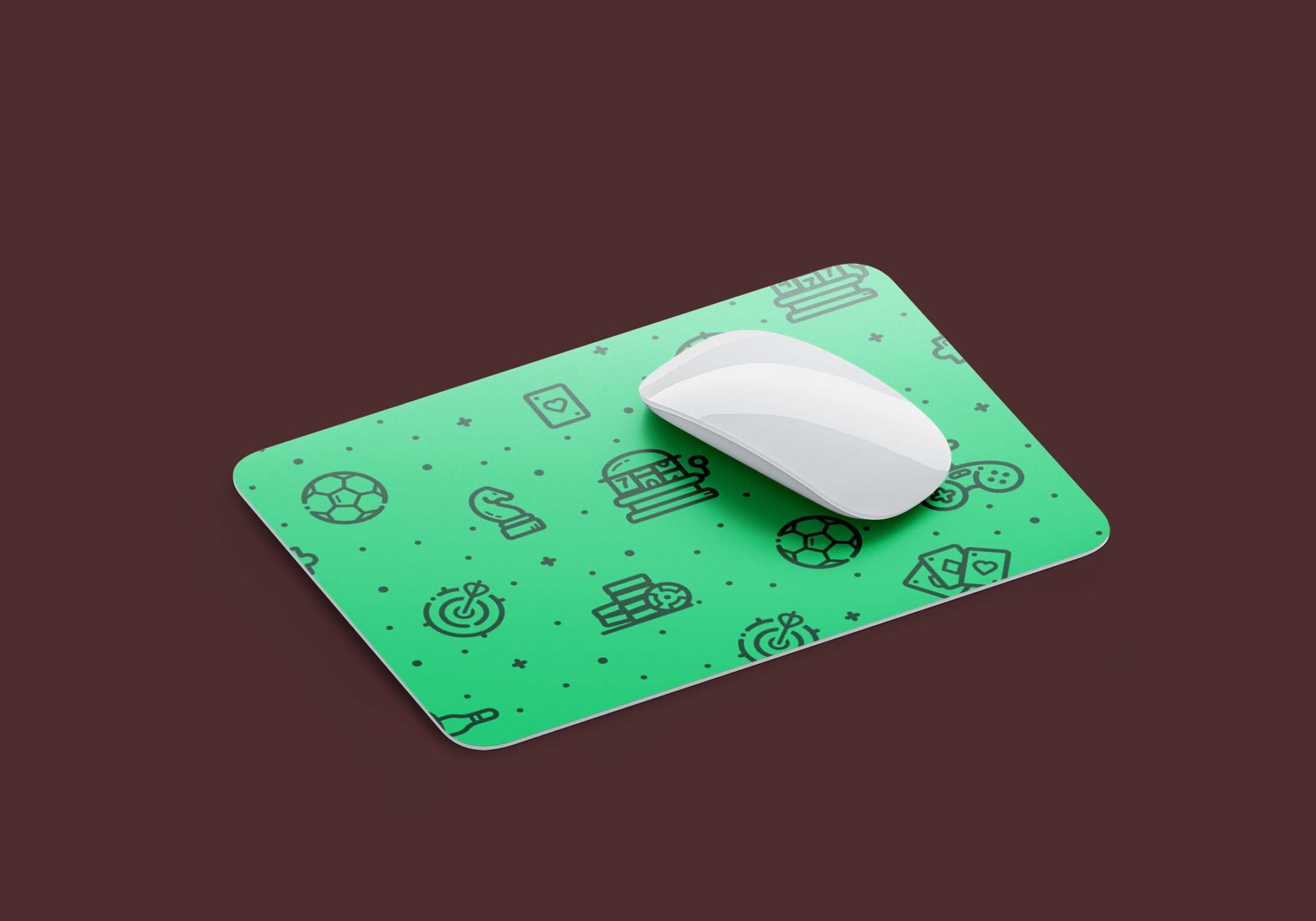 Free Rectangular Mouse Pad Mockup Download