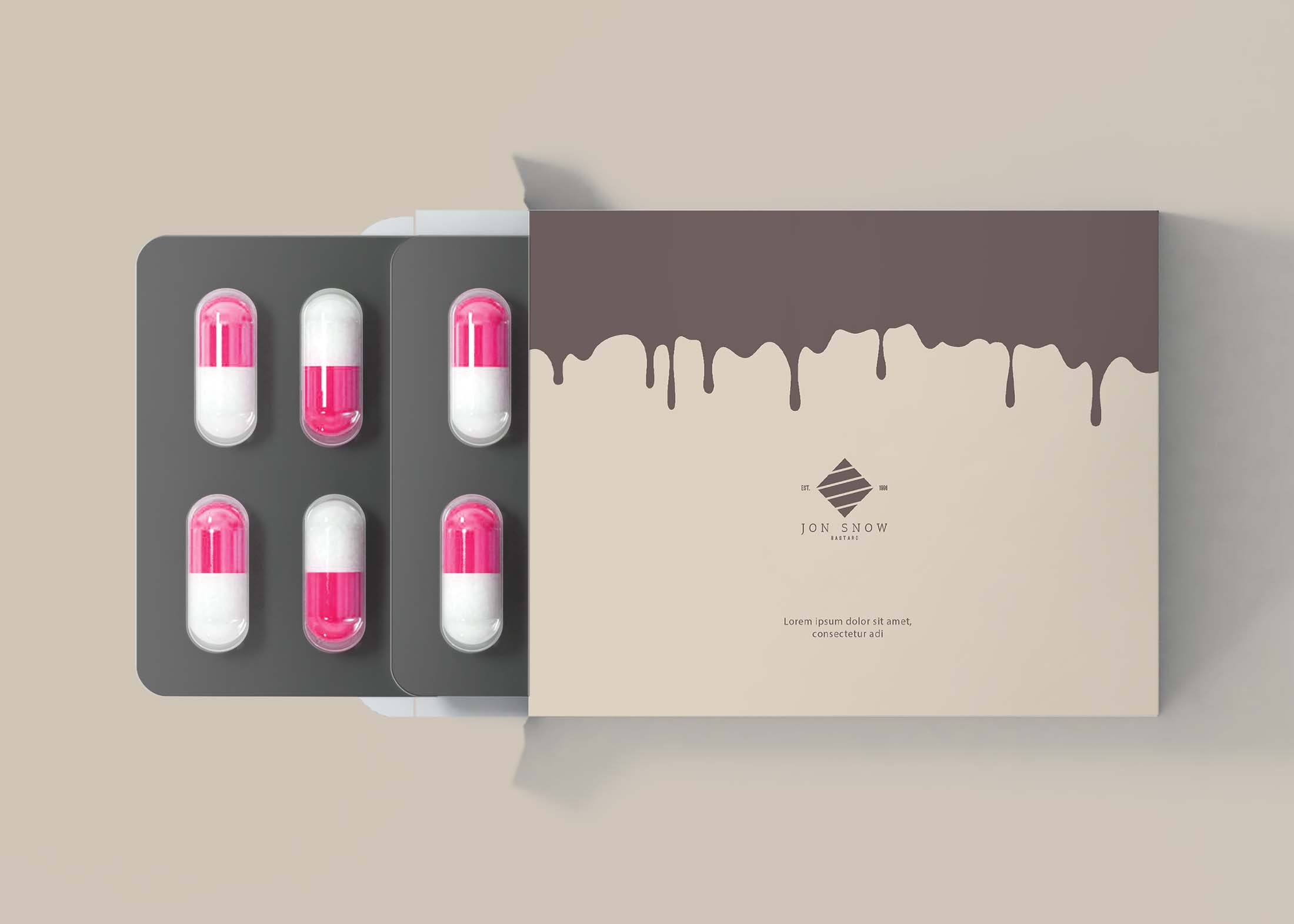 High-Quality Tablet Packaging Mockup