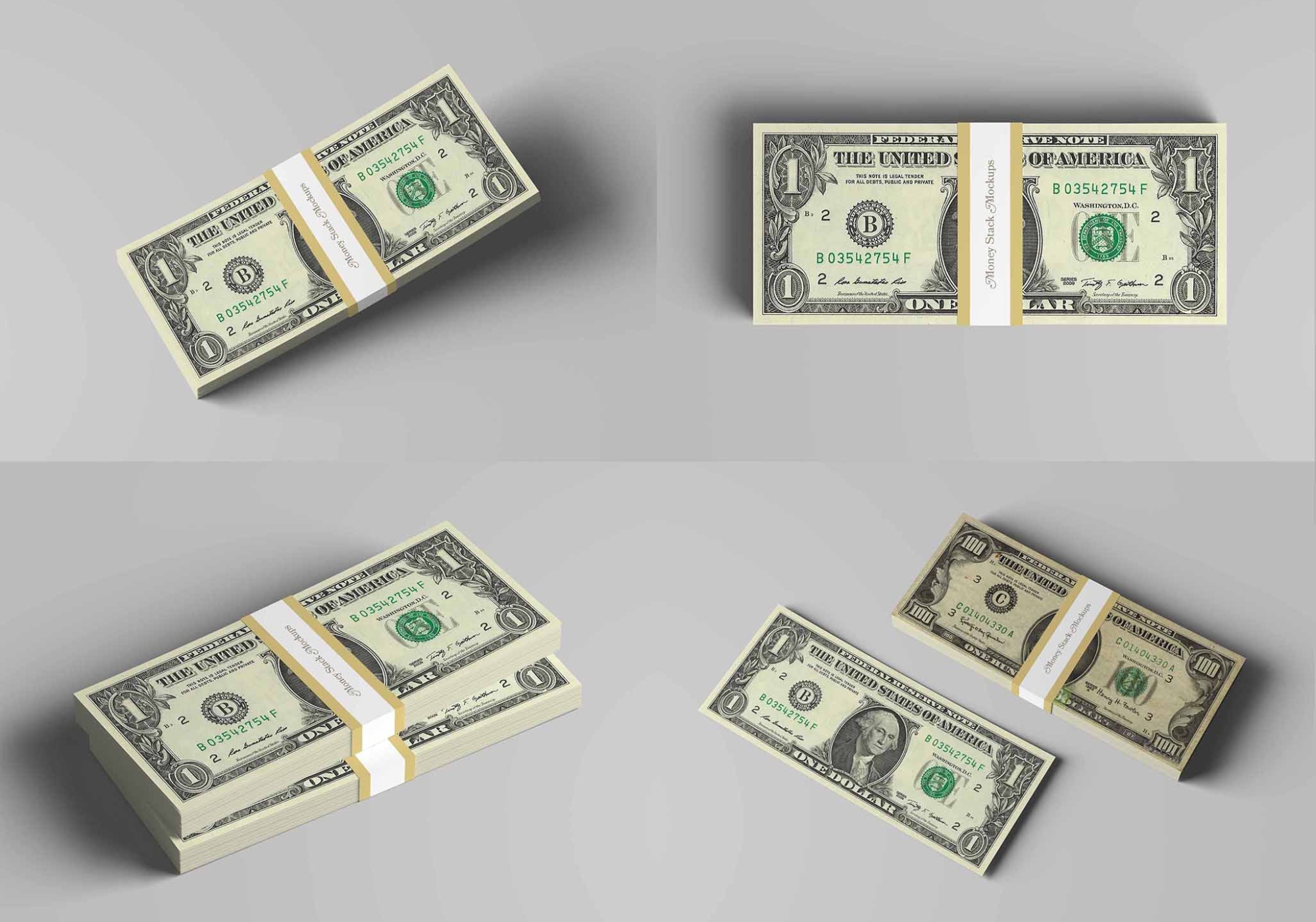 Free Banknote Mockup for Designers