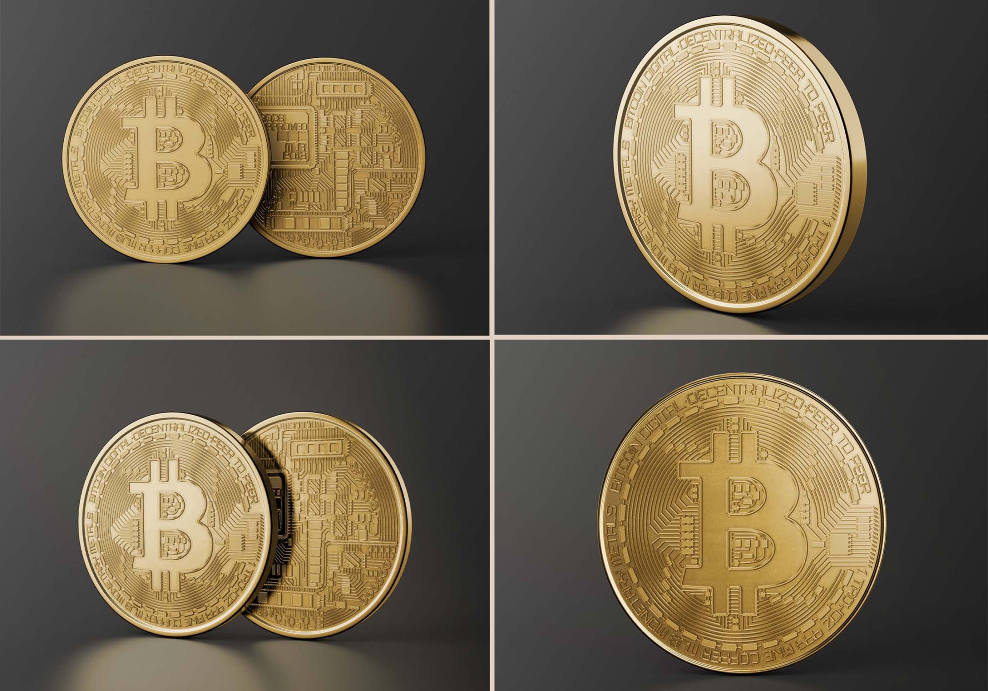 Creative Bitcoin Mockup Templates for Designers