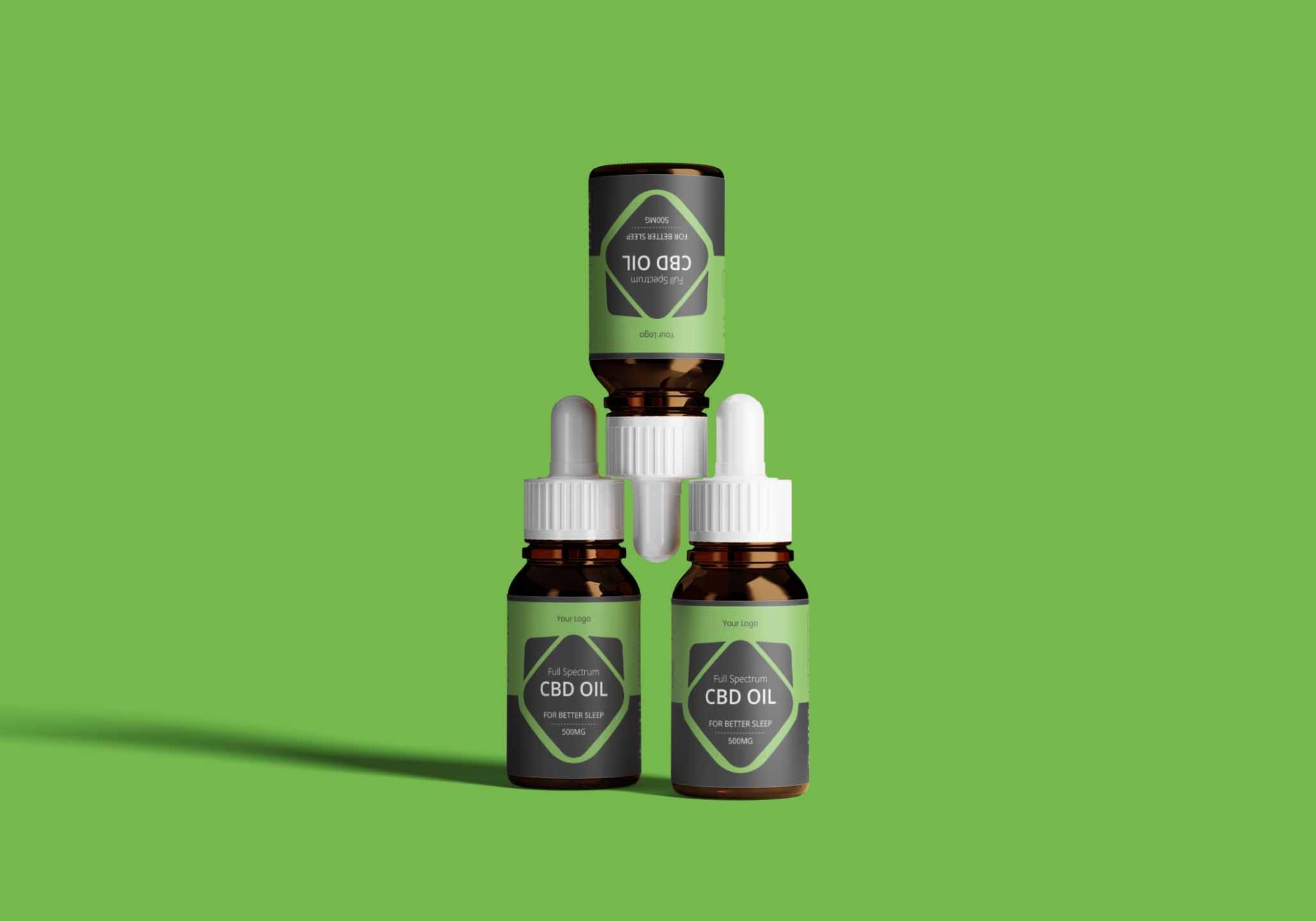 CBD Oil Mockup Designs for Free