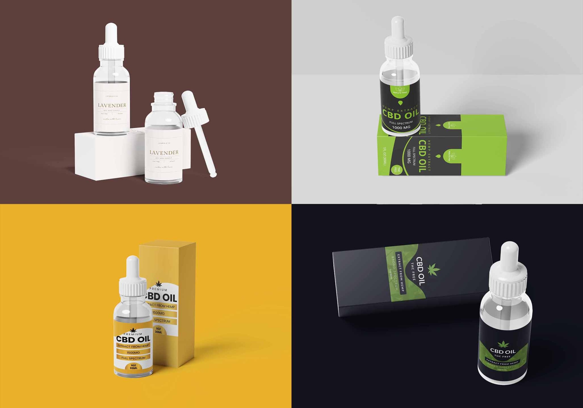 High-Quality Cannabis & CBD Mockups