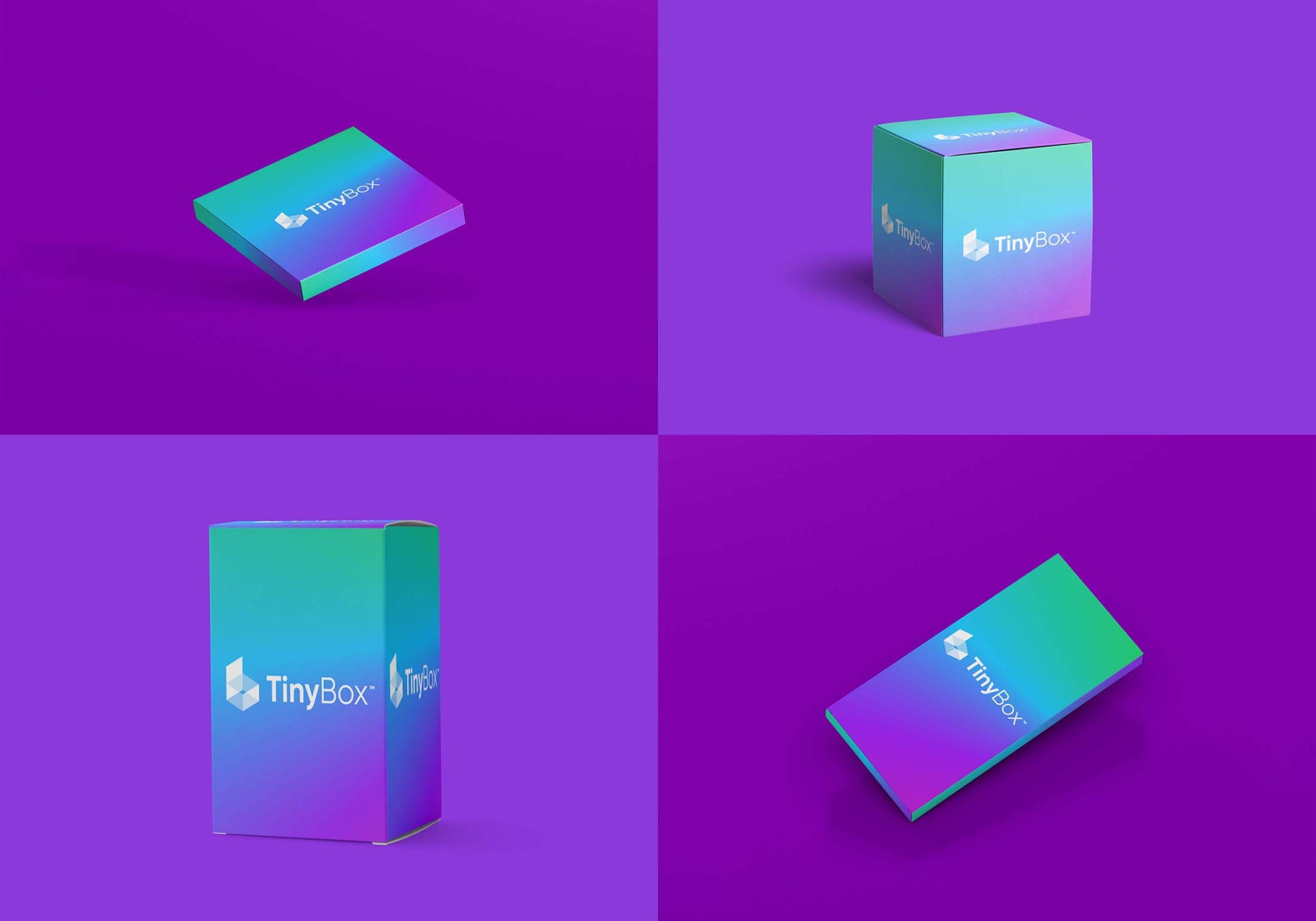 Different Size Box Mockup