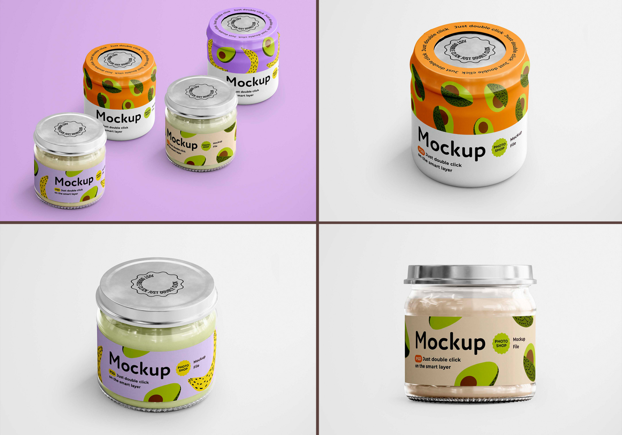 Creative Food Jar Mockups for Designers