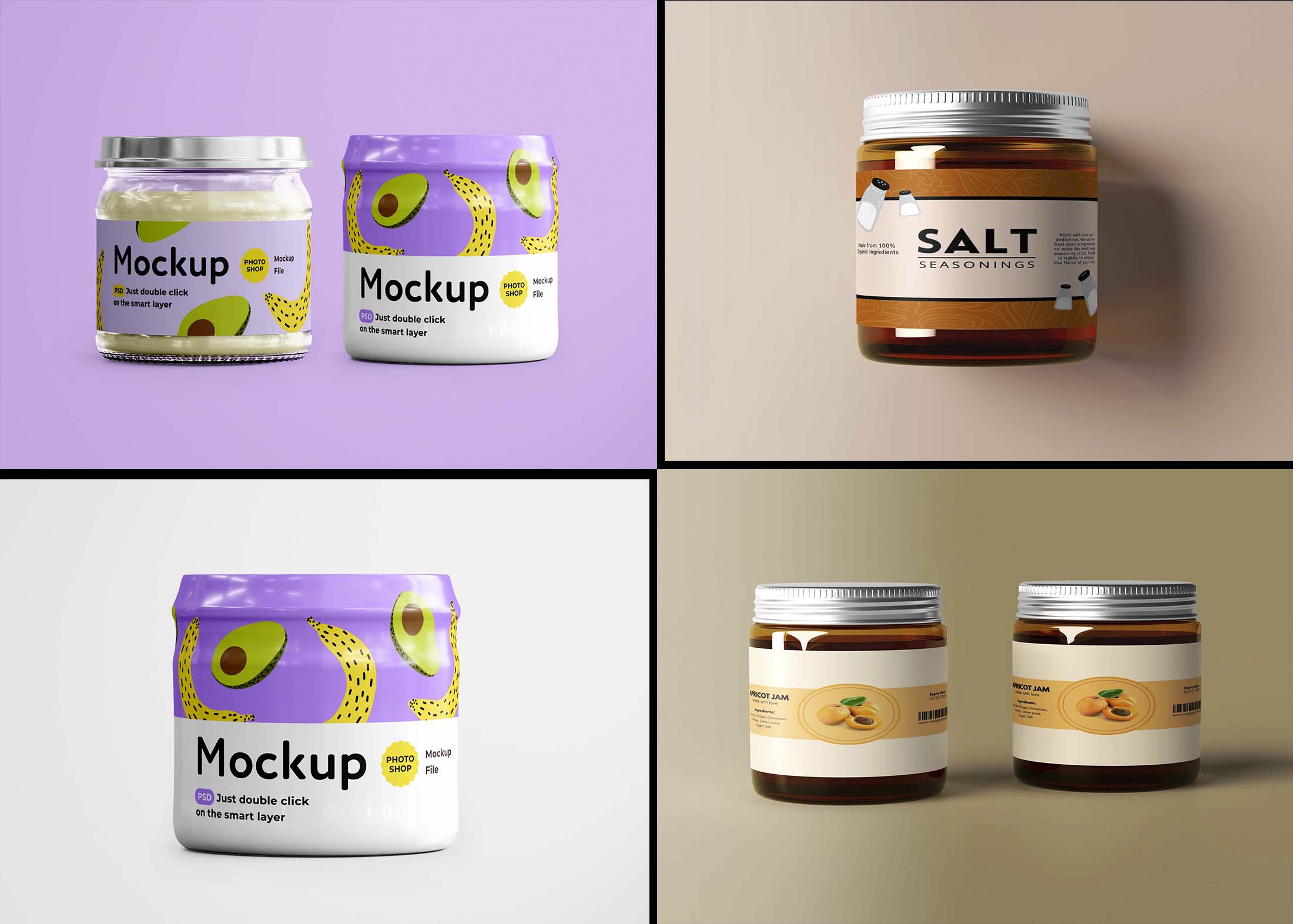 Creative Glass Jar Mockups for Designers
