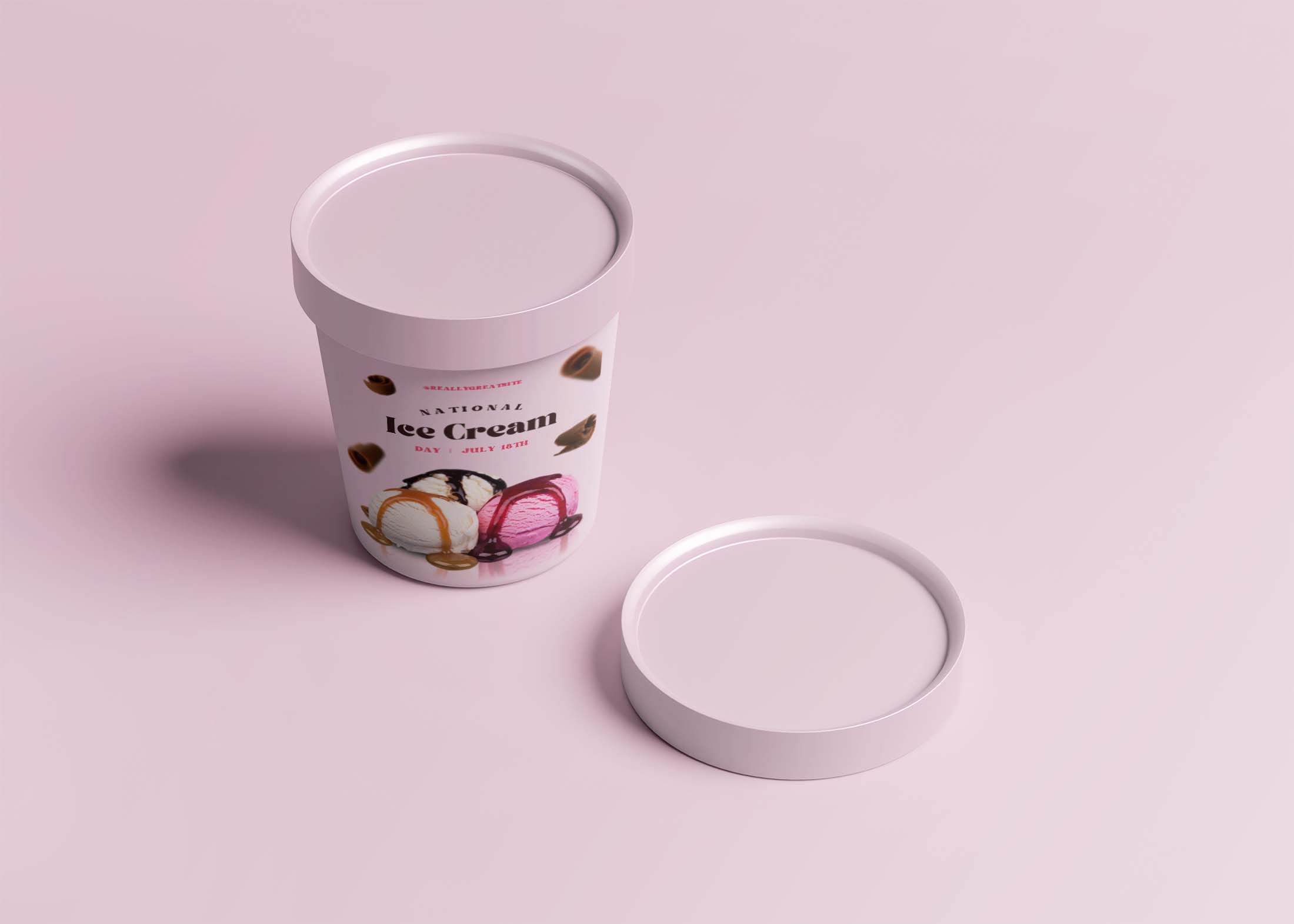 Free Ice Cream Mockups for Designers