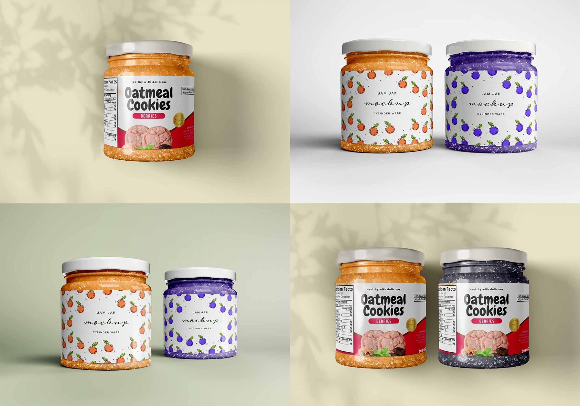 Creative Jam Jar Mockups for Designers