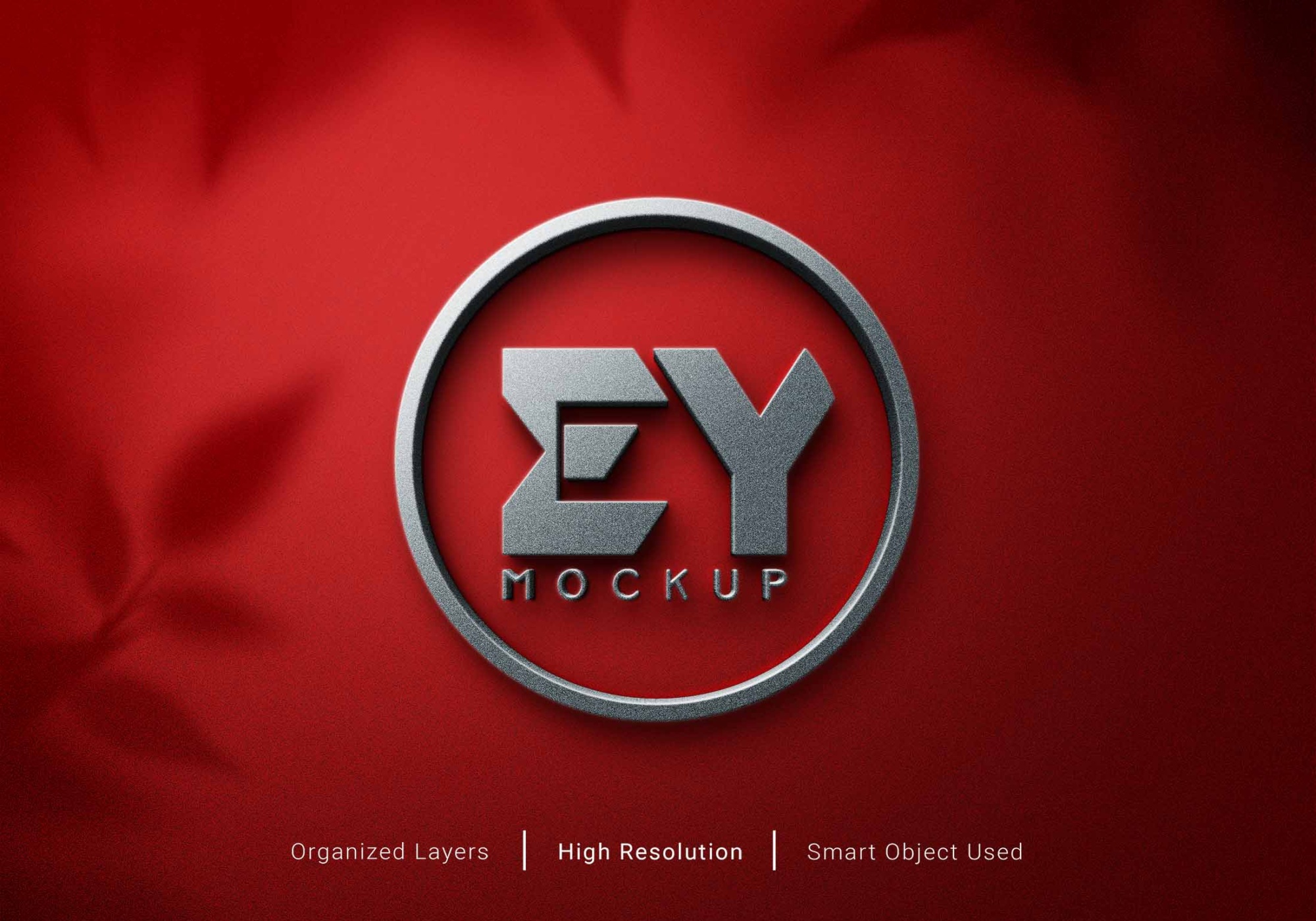 Stylish Metal 3D Logo Mockup Download