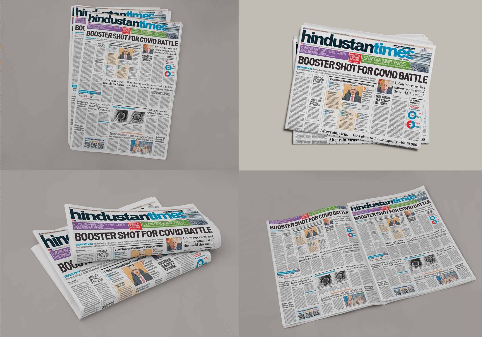 Creative Newspaper Design Mockups