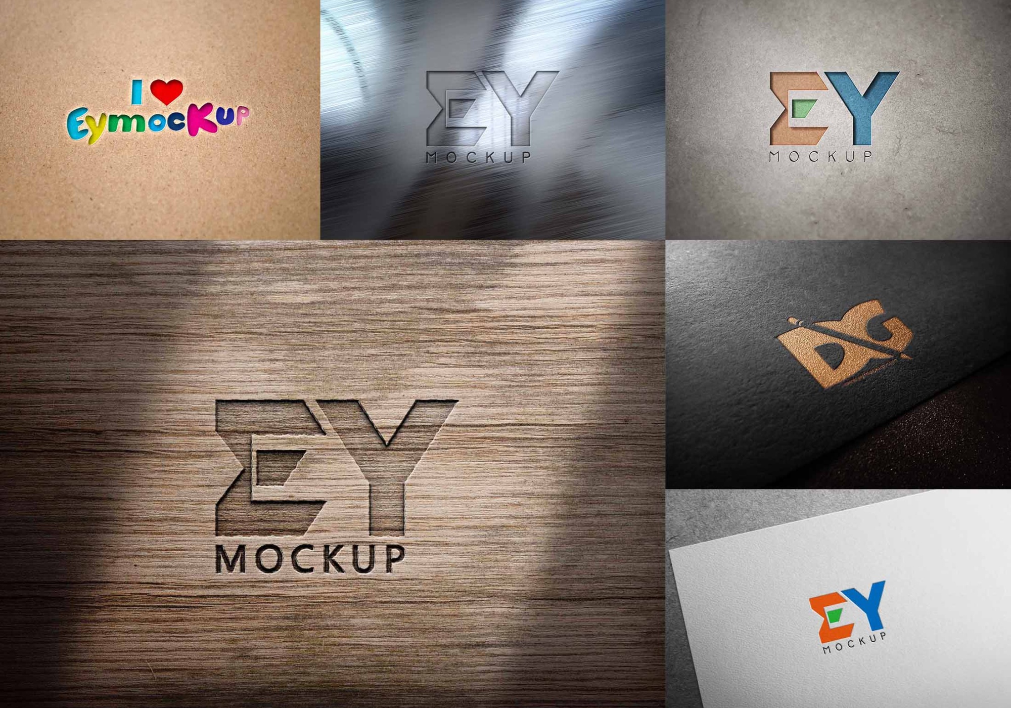 Stylish Pressed Logo Mockups for Free