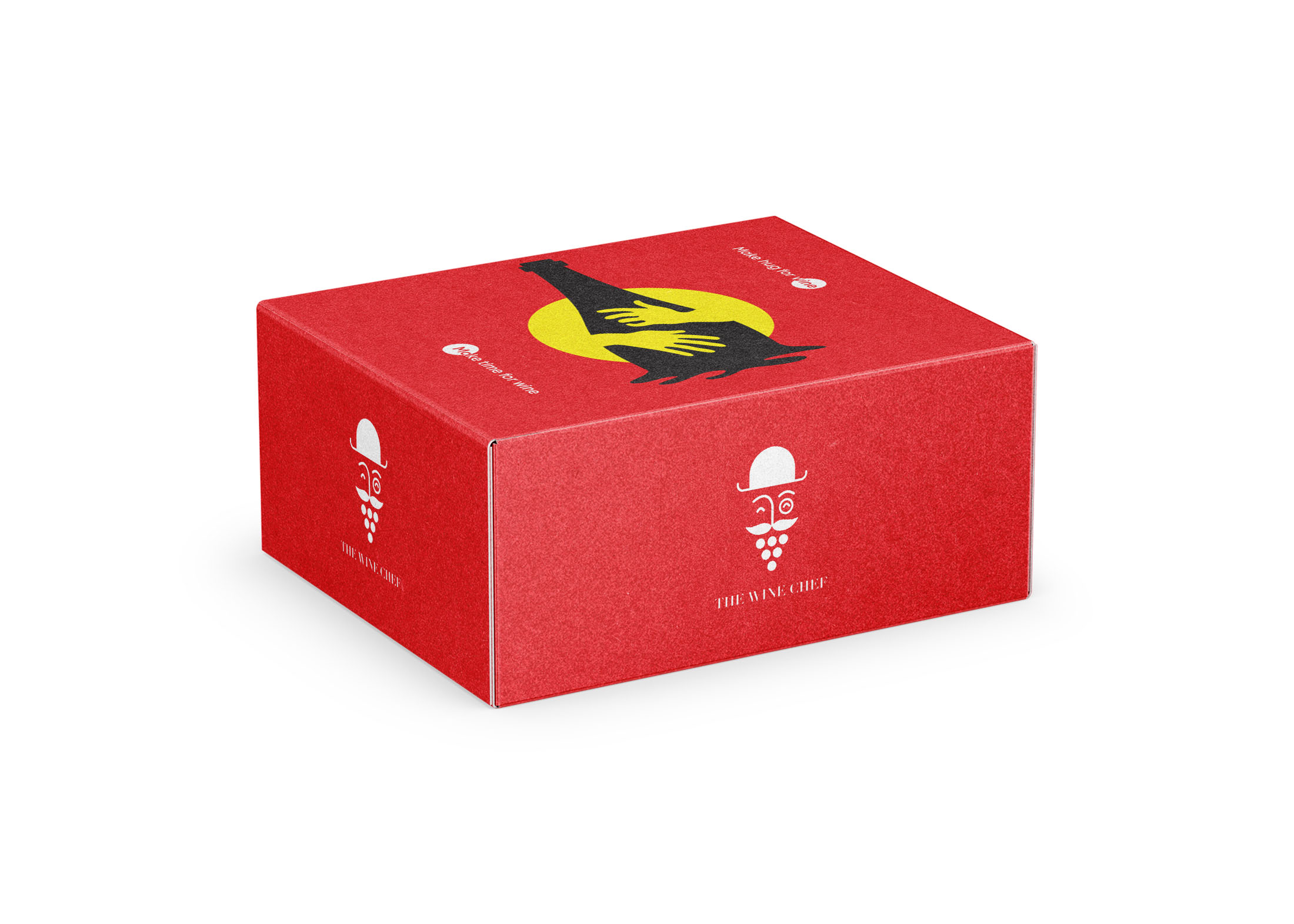 Free Red Box Design Mockup Download