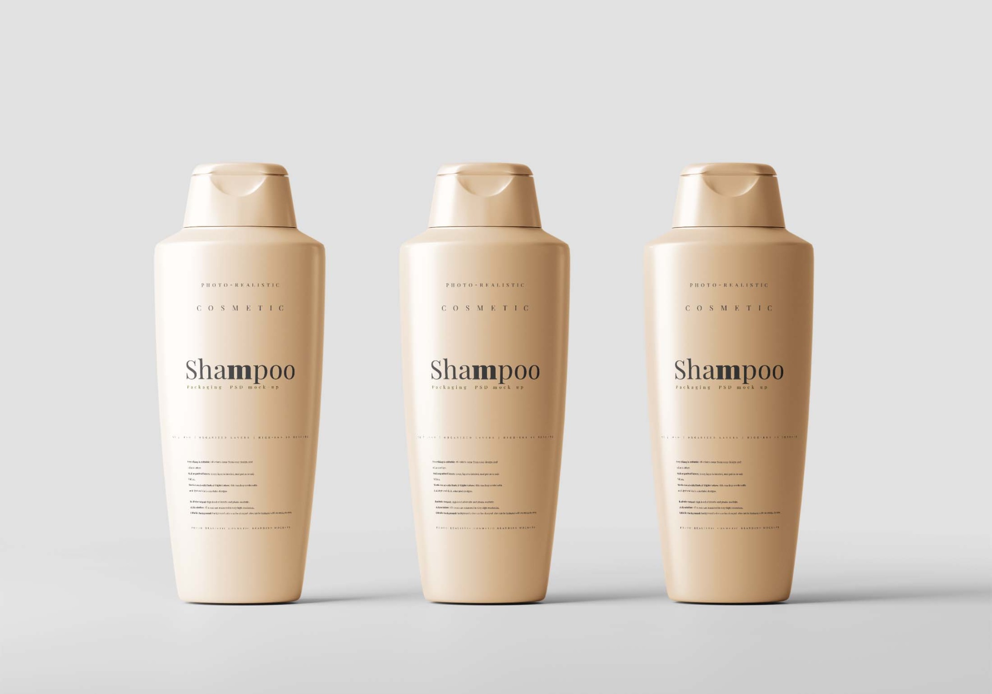 High-Quality Shampoo Bottle Mockup Free Download