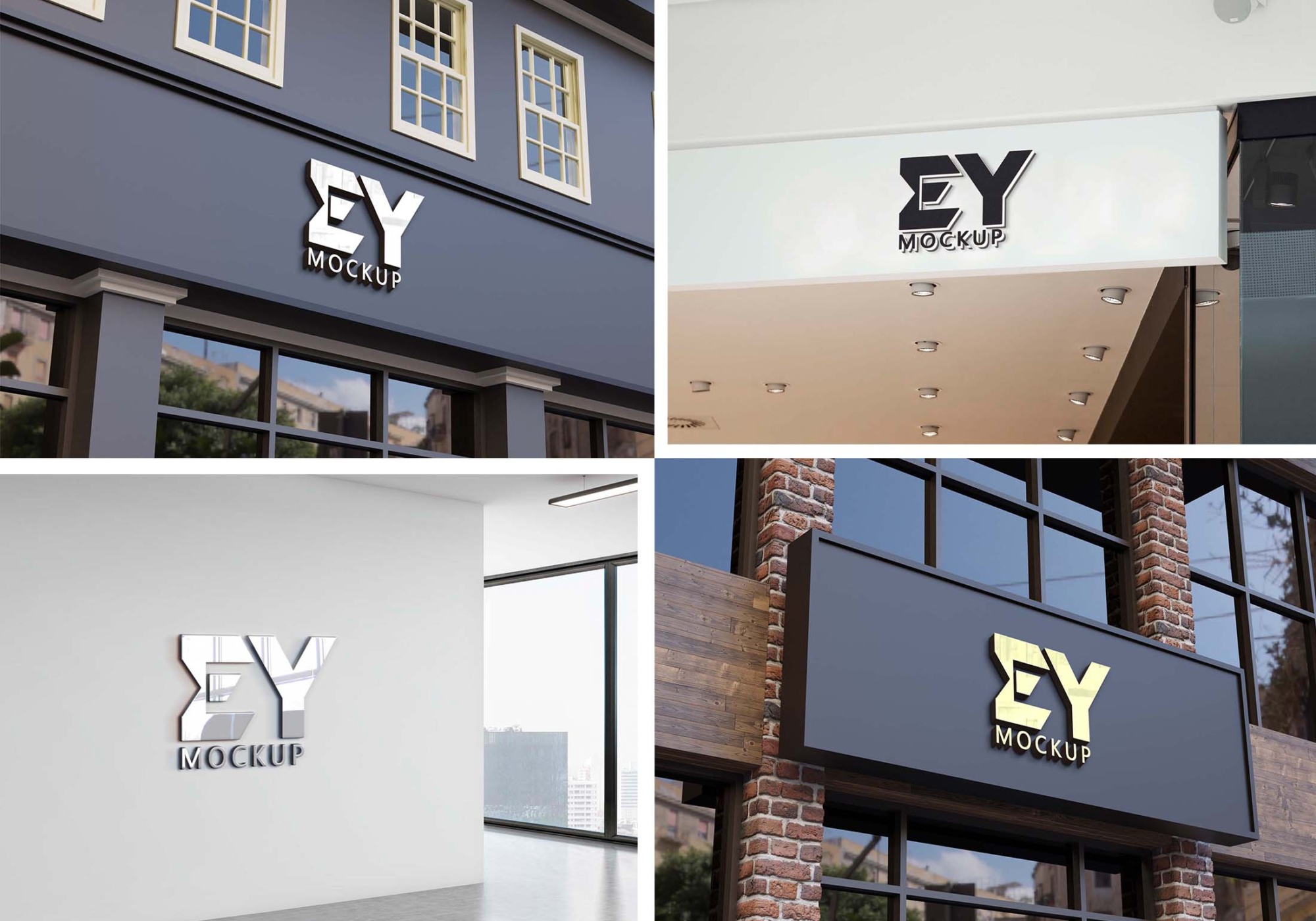 Creative Shop Sign Mockups for Designers