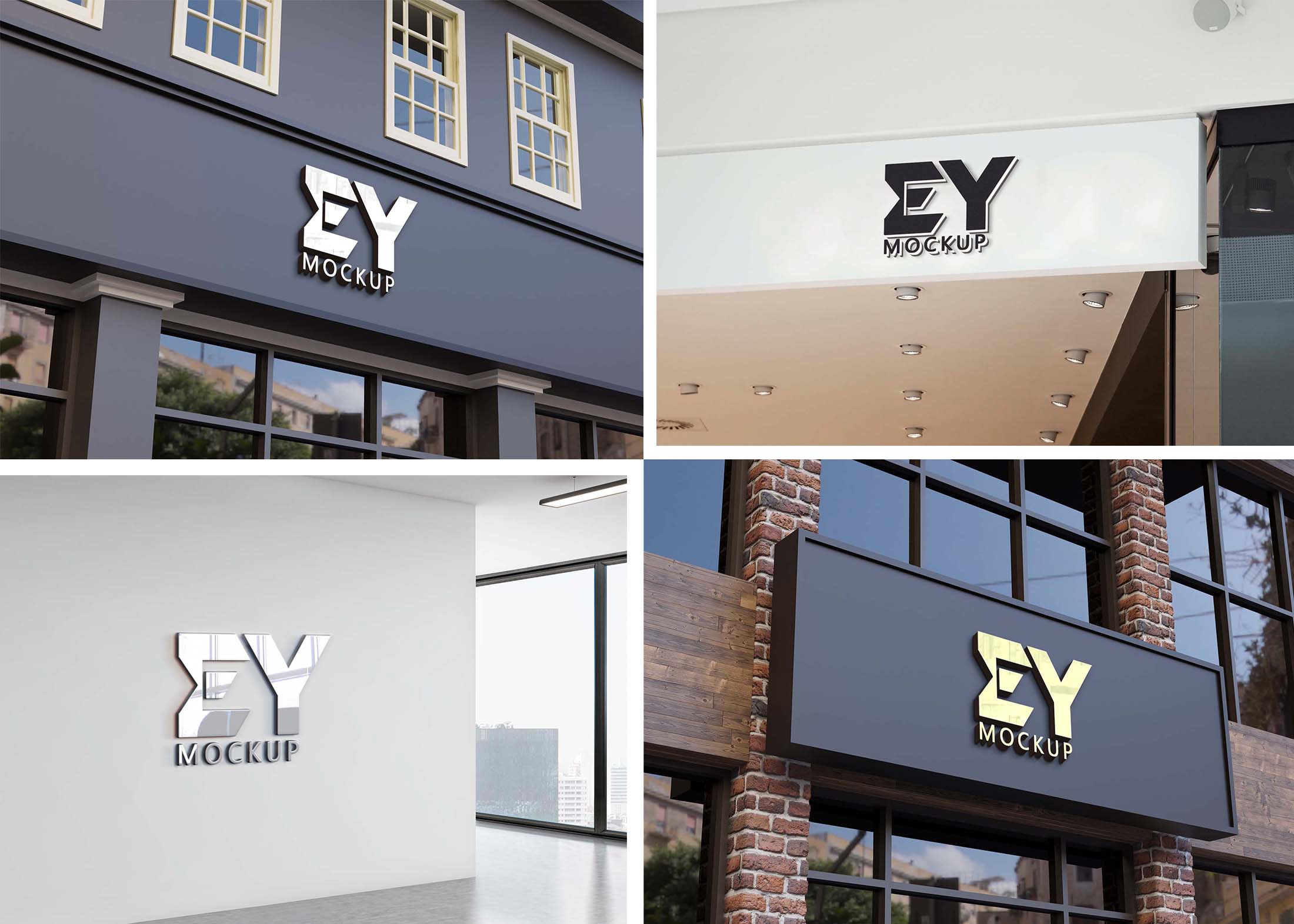Creative Shop Sign Mockups for Designers