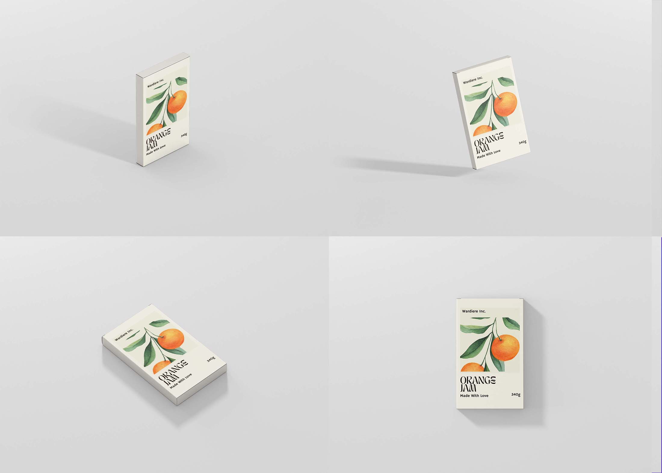 Stylish Slim Packaging Box Mockups