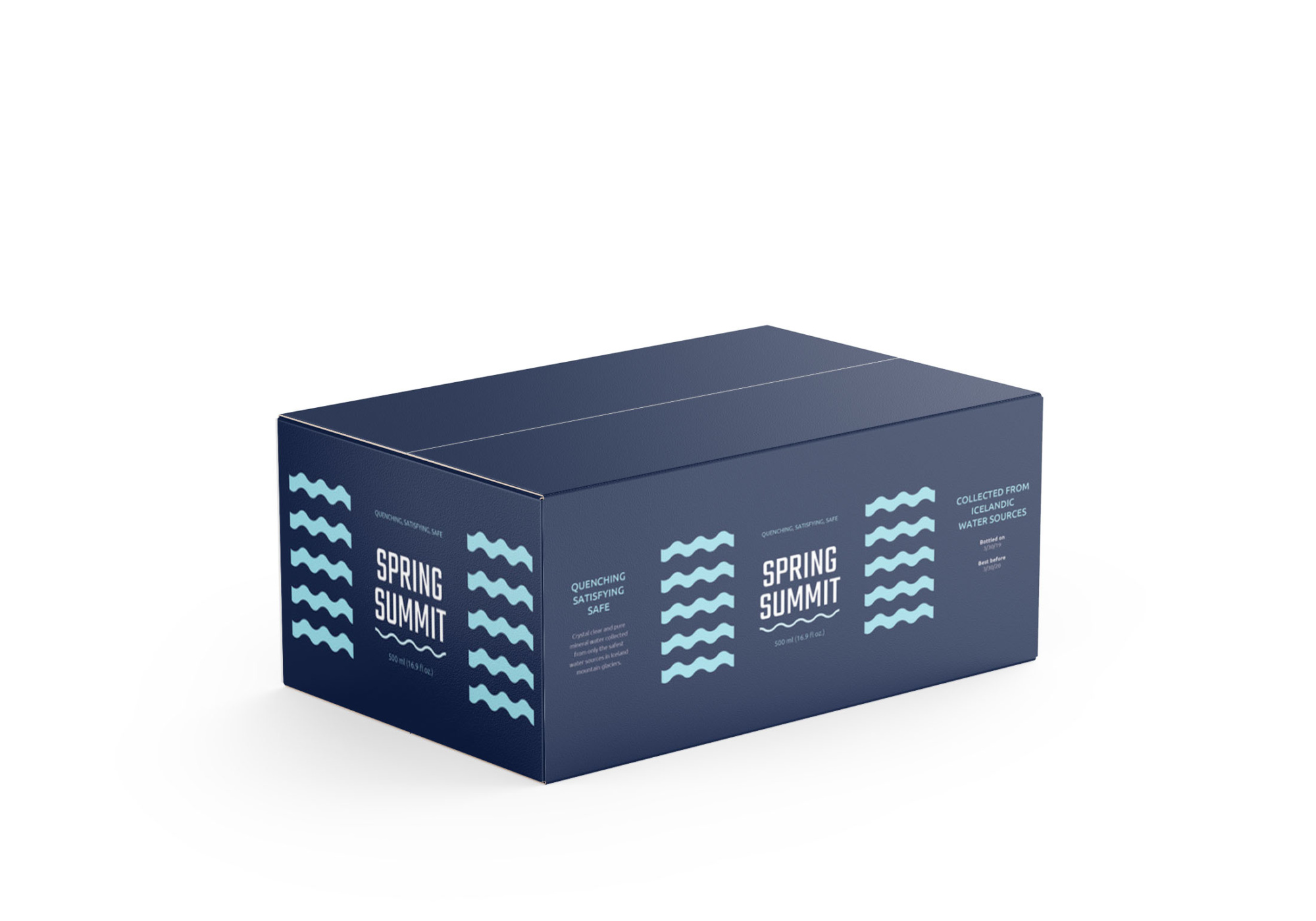 Two-Sided Open Box Mockup Download