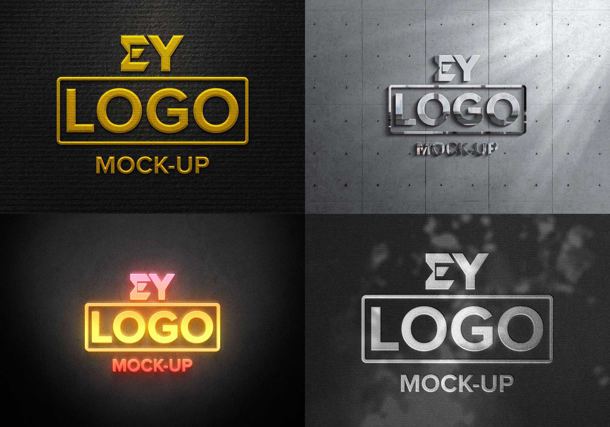 Download Free 3D Text Effect Mockup