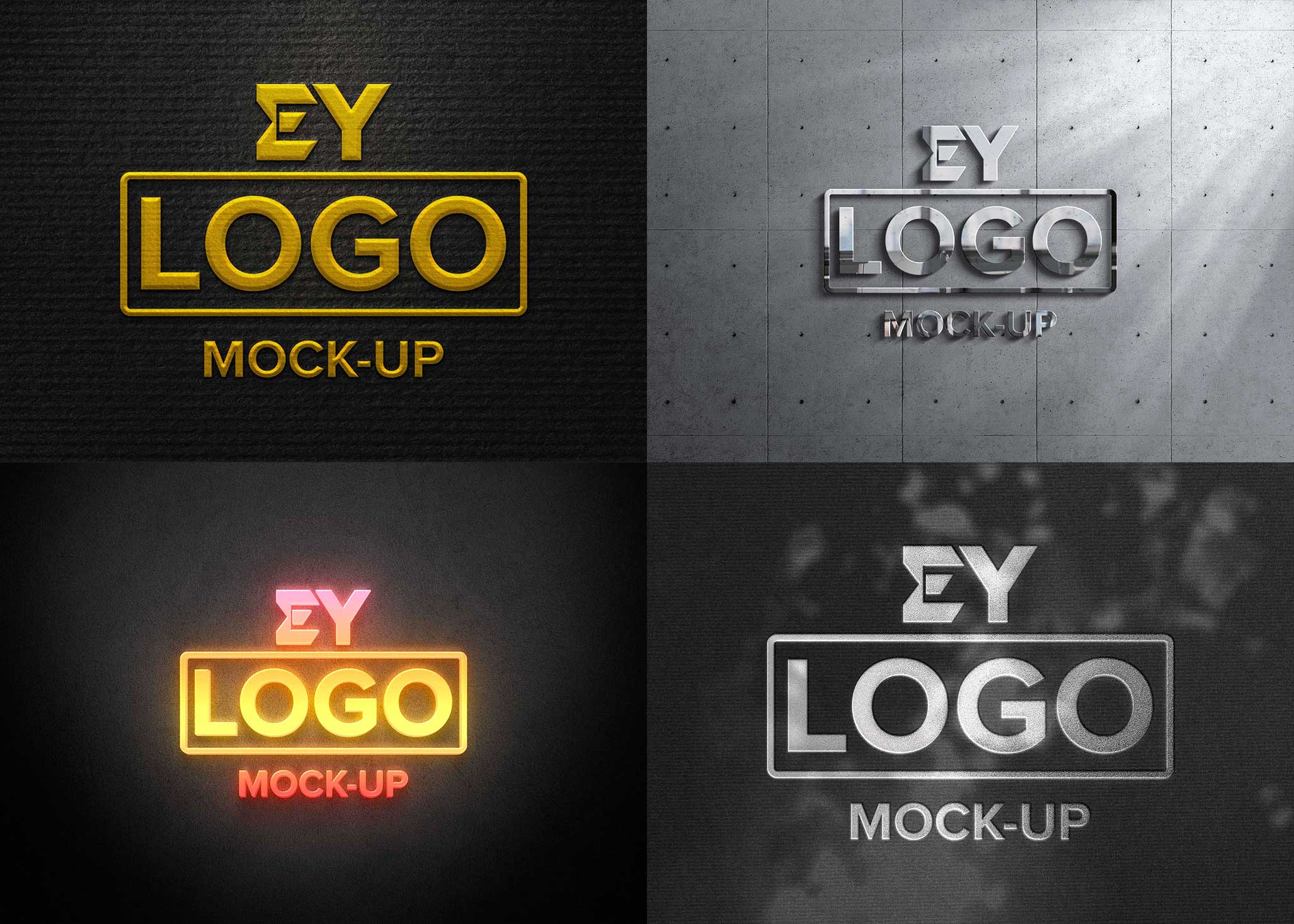 Download Free 3D Text Effect Mockup