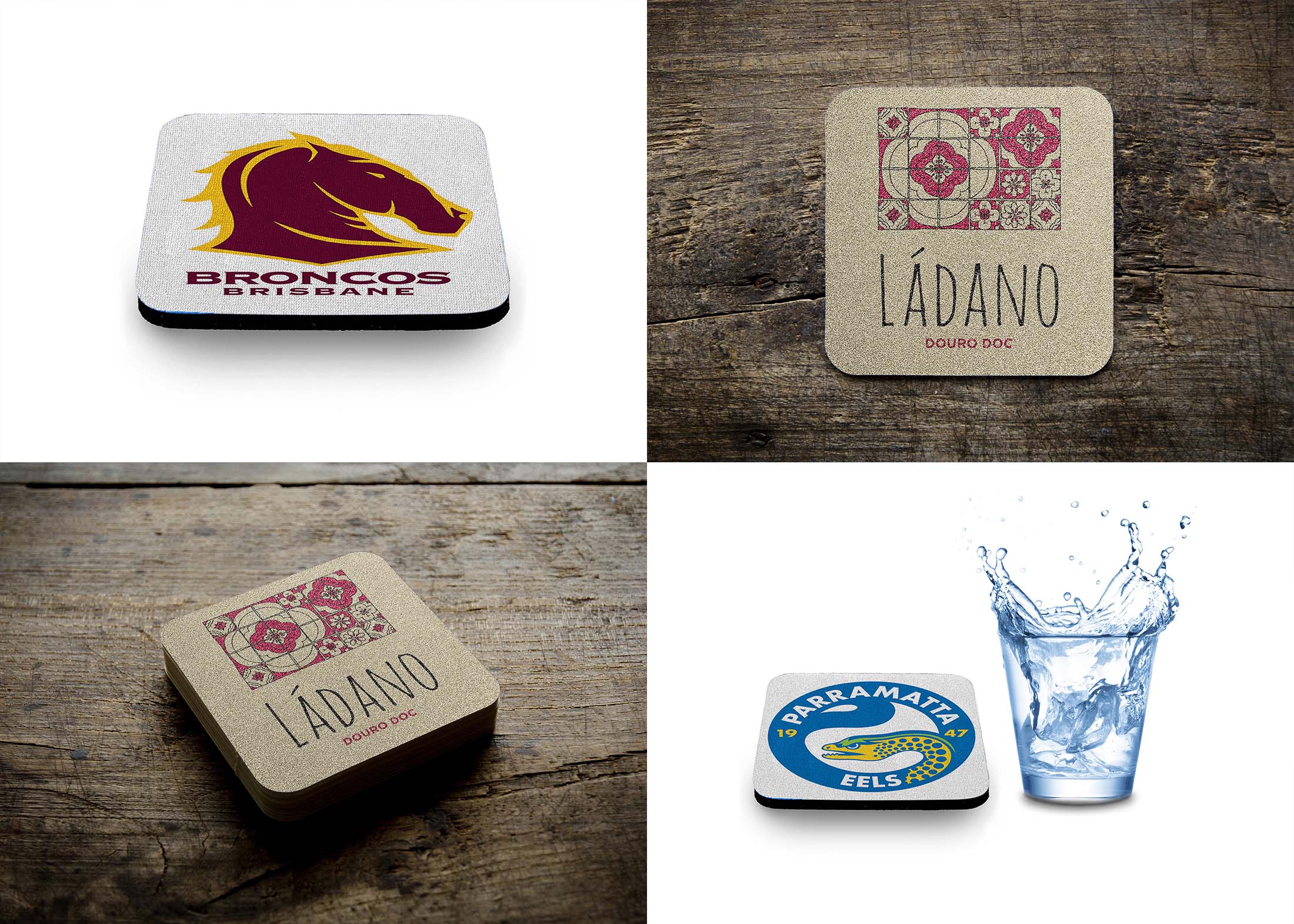 Stylish Coasters Mockup for Designers