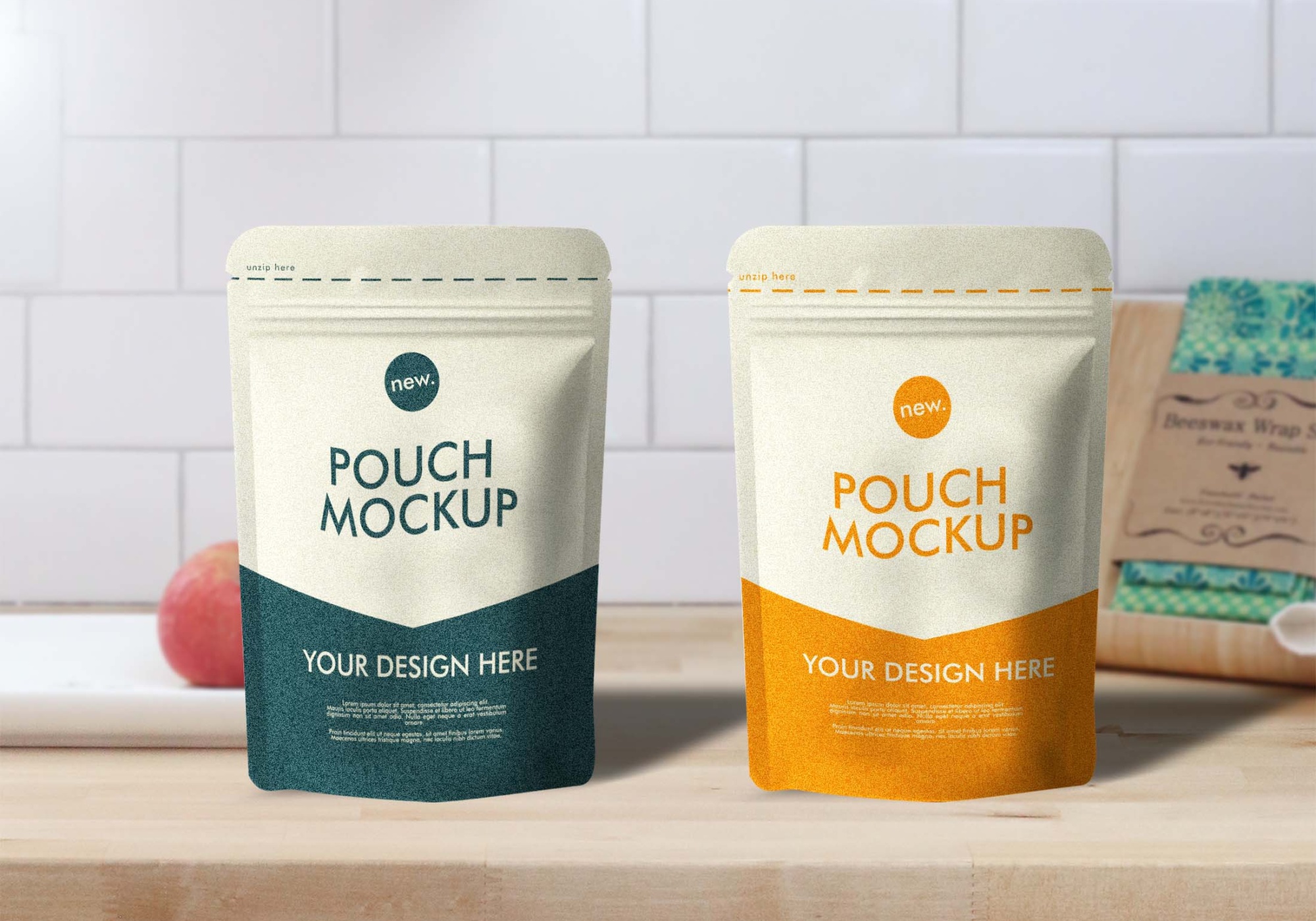 High-Quality Food Pouch Mockups for Designers