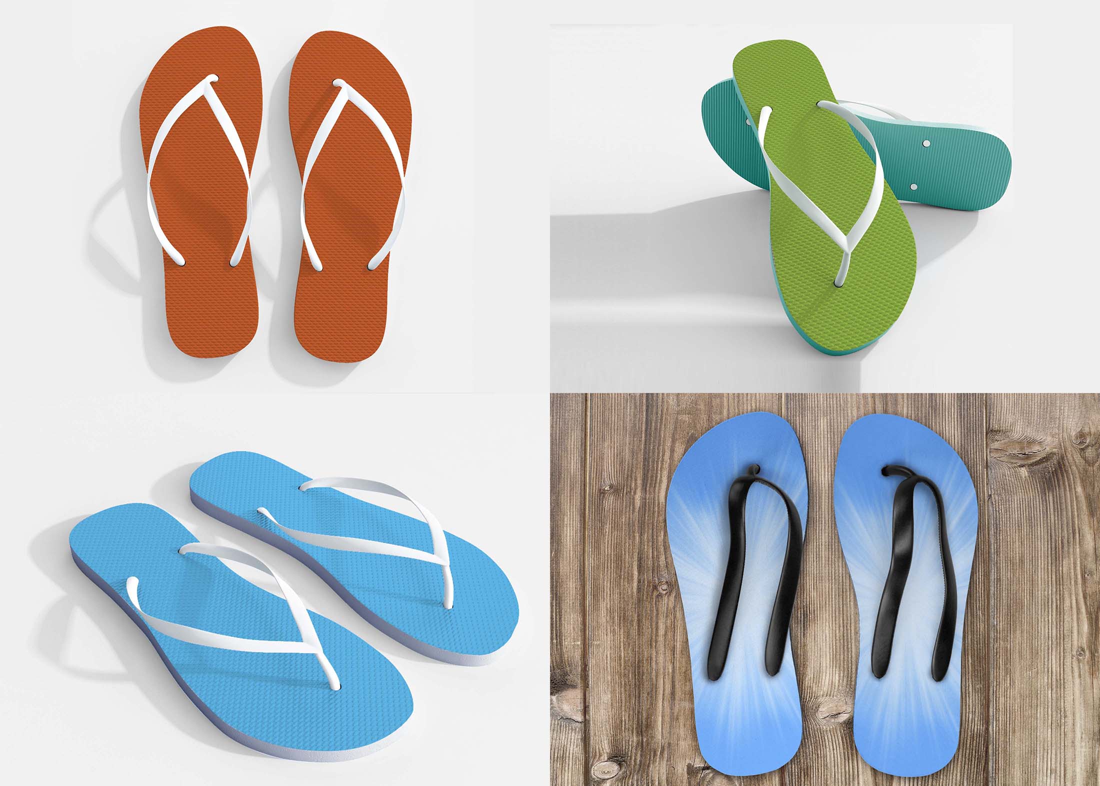 Download Free Flip-Flop Mockups