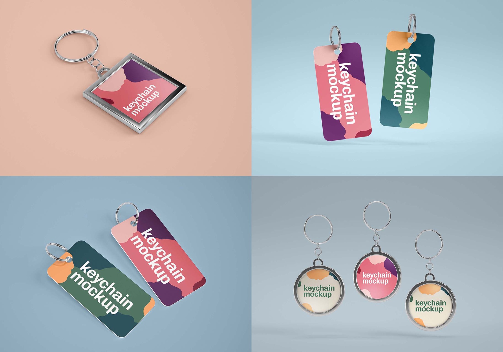 Download Keychain Mockup PSD Free