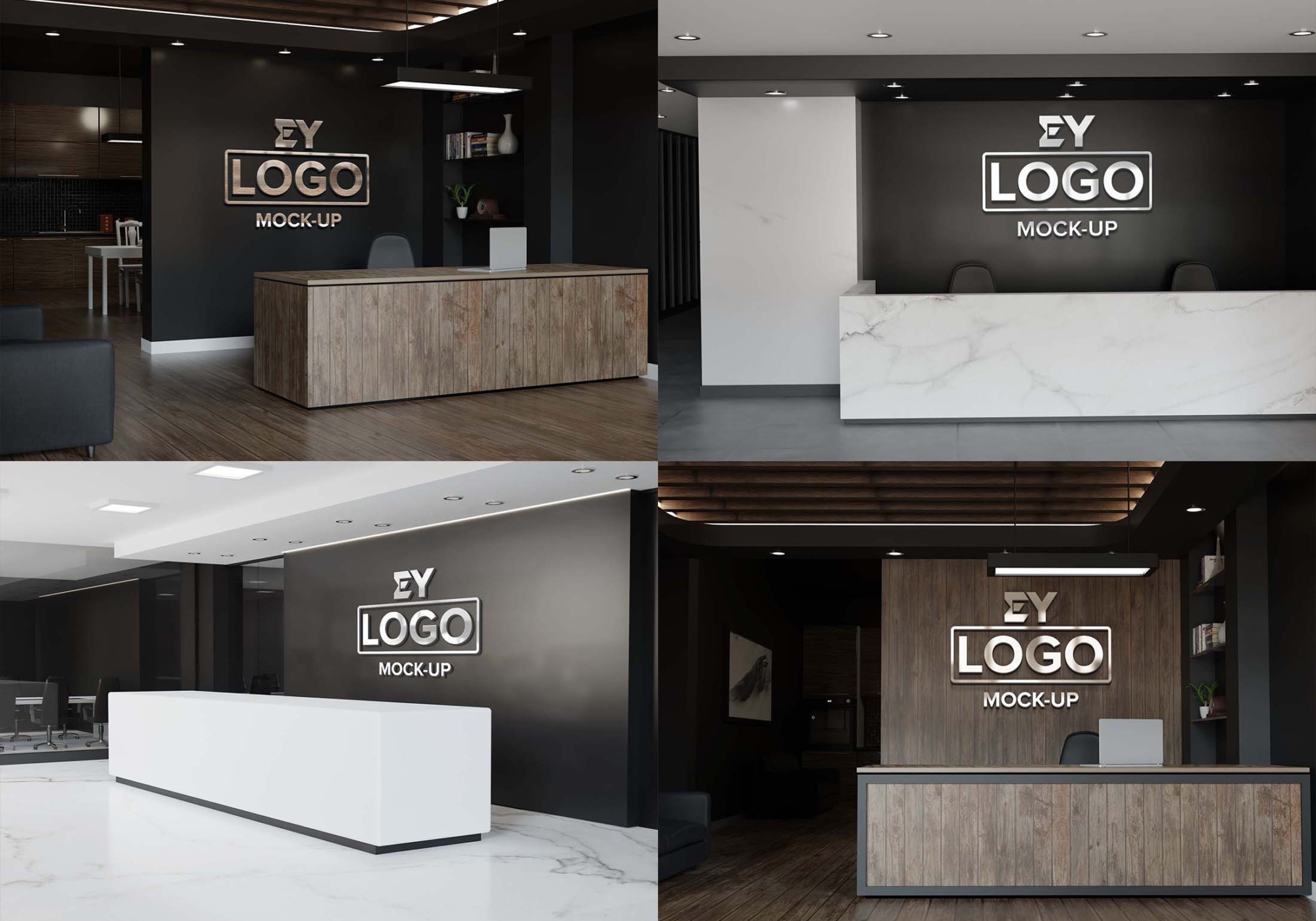 Download Office Logo Mockup PSD Free