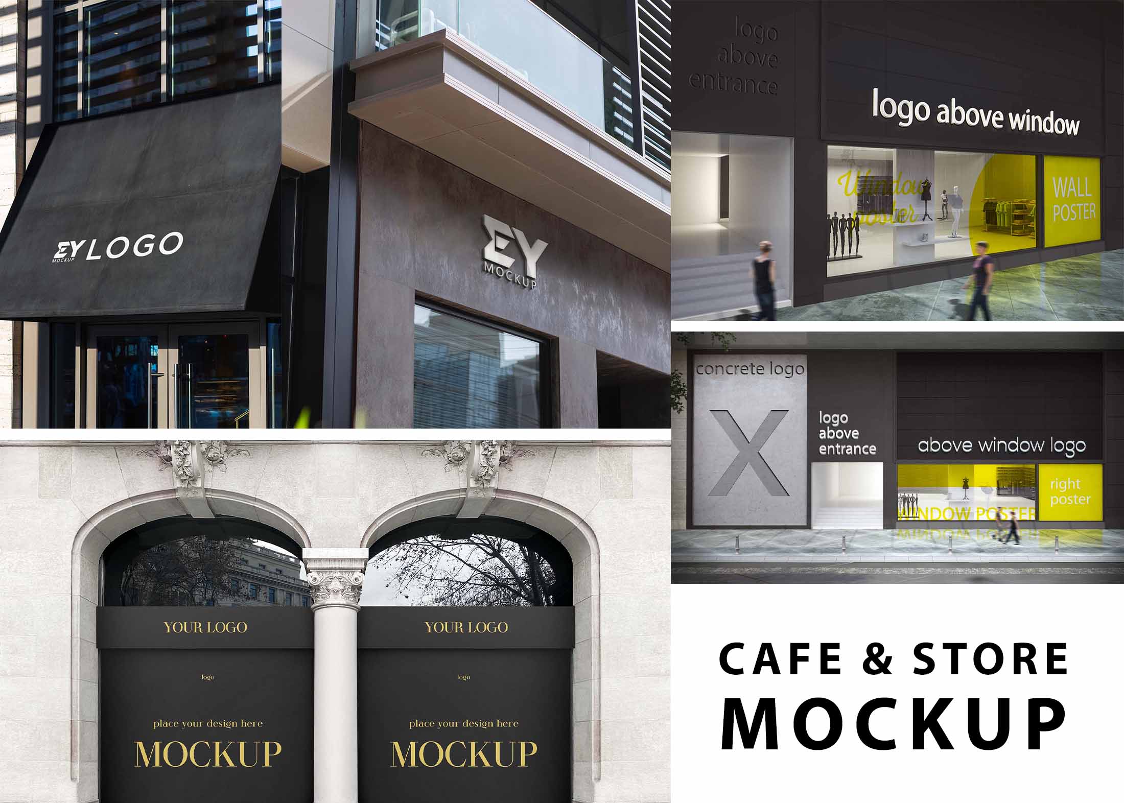 Cafe Logo Mockup for Quick Branding