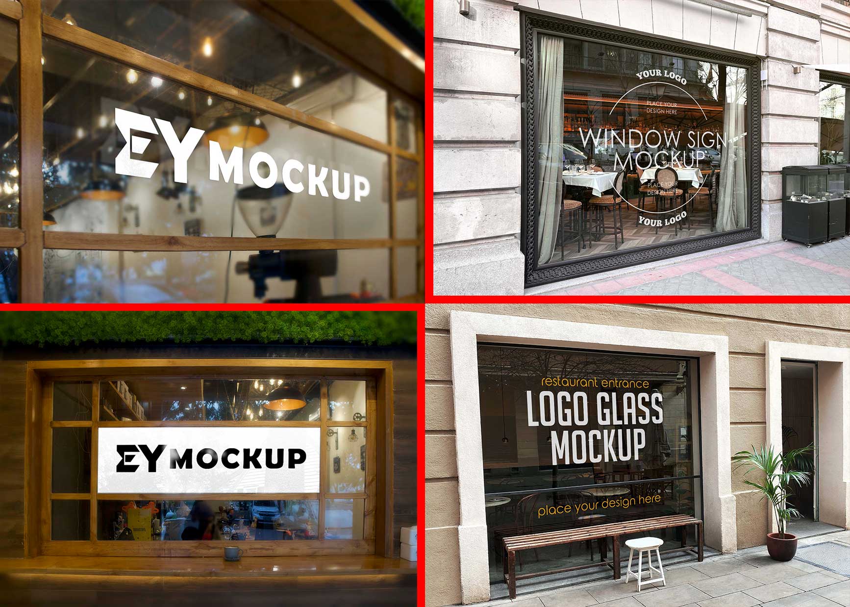 Free Glass Window Mockup Download