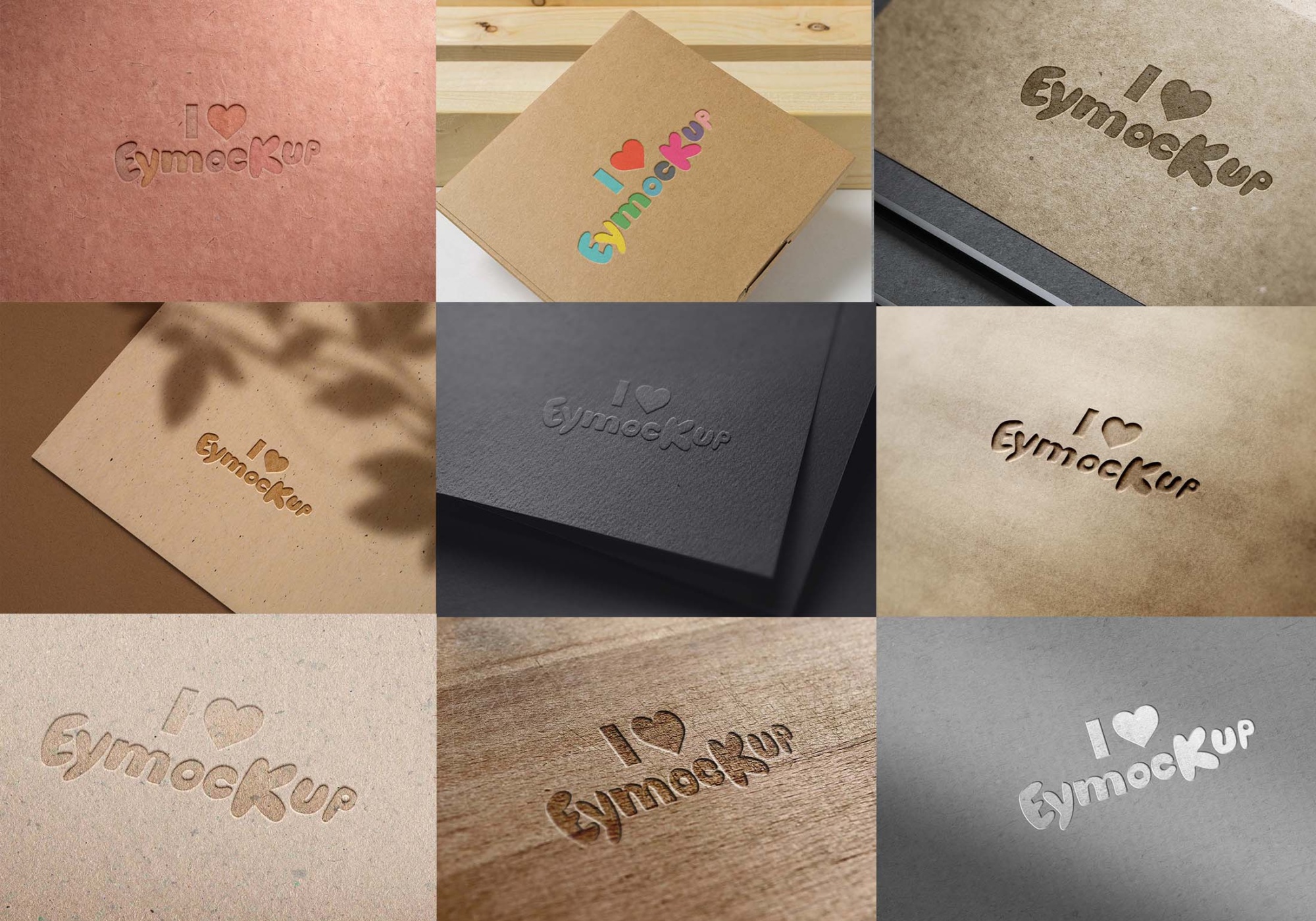 Free Hard Pressed Logo Mockup Download