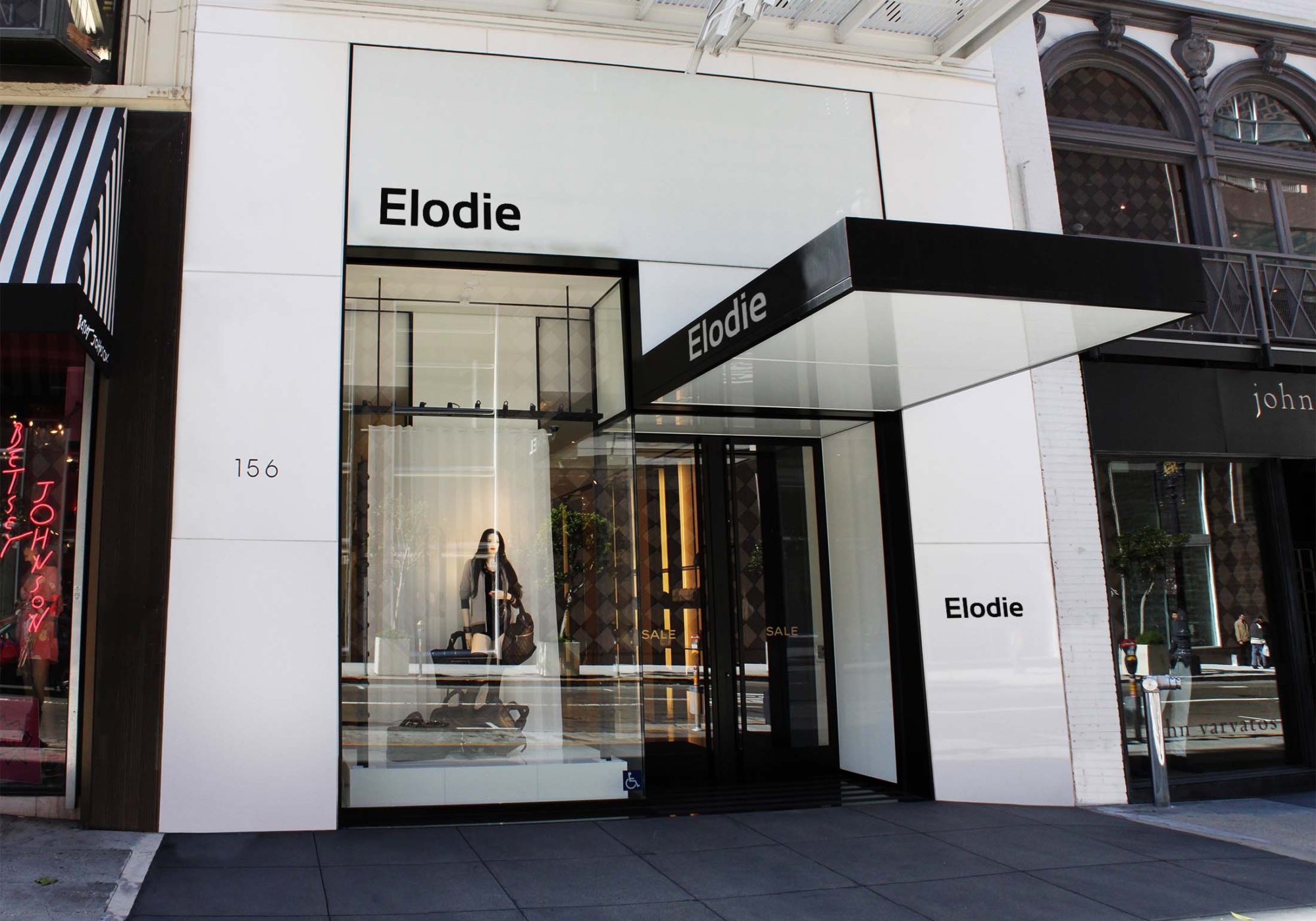 Mall Storefront Logo Mockup Download