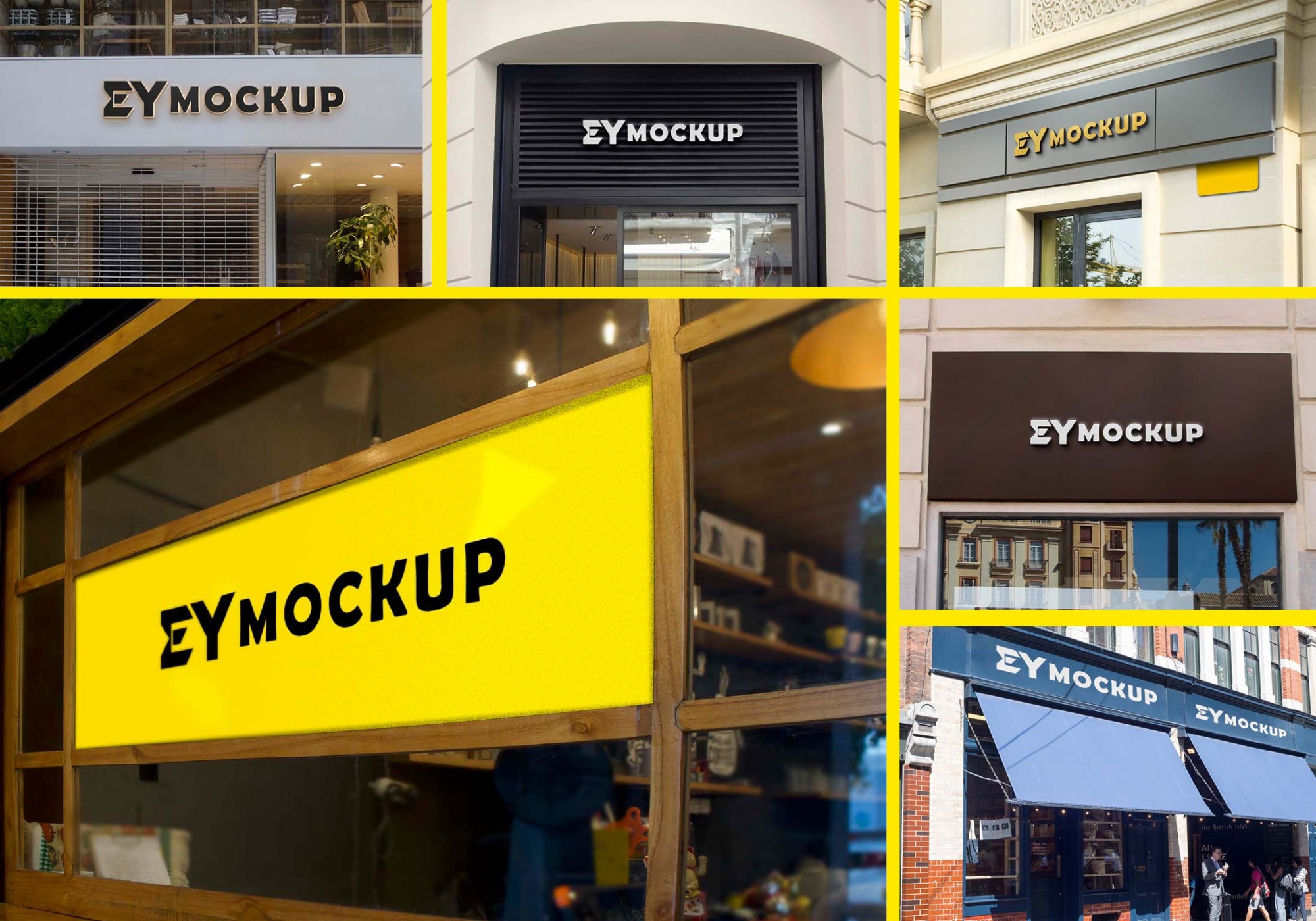 Free Retail Storefront Mockup Download